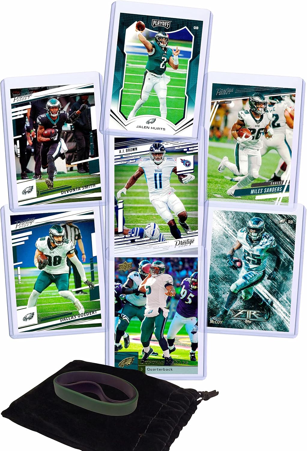 Amazon.com: Philadelphia Eagles Cards: Jalen Hurts, A.J. Brown, Devonta ...