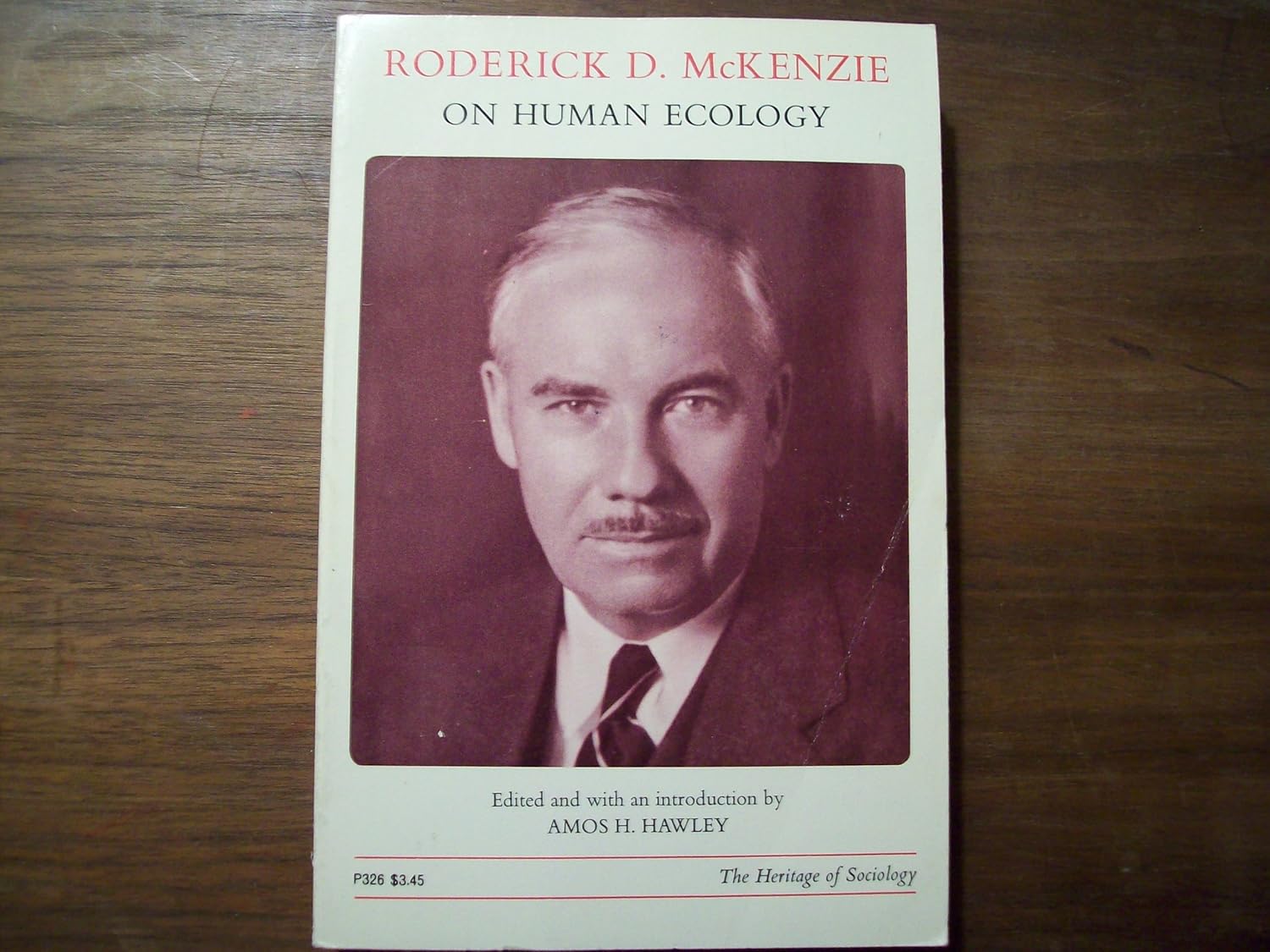 Roderick D. McKenzie on Human Ecology : McKenzie, Roderick D., Hawley ...