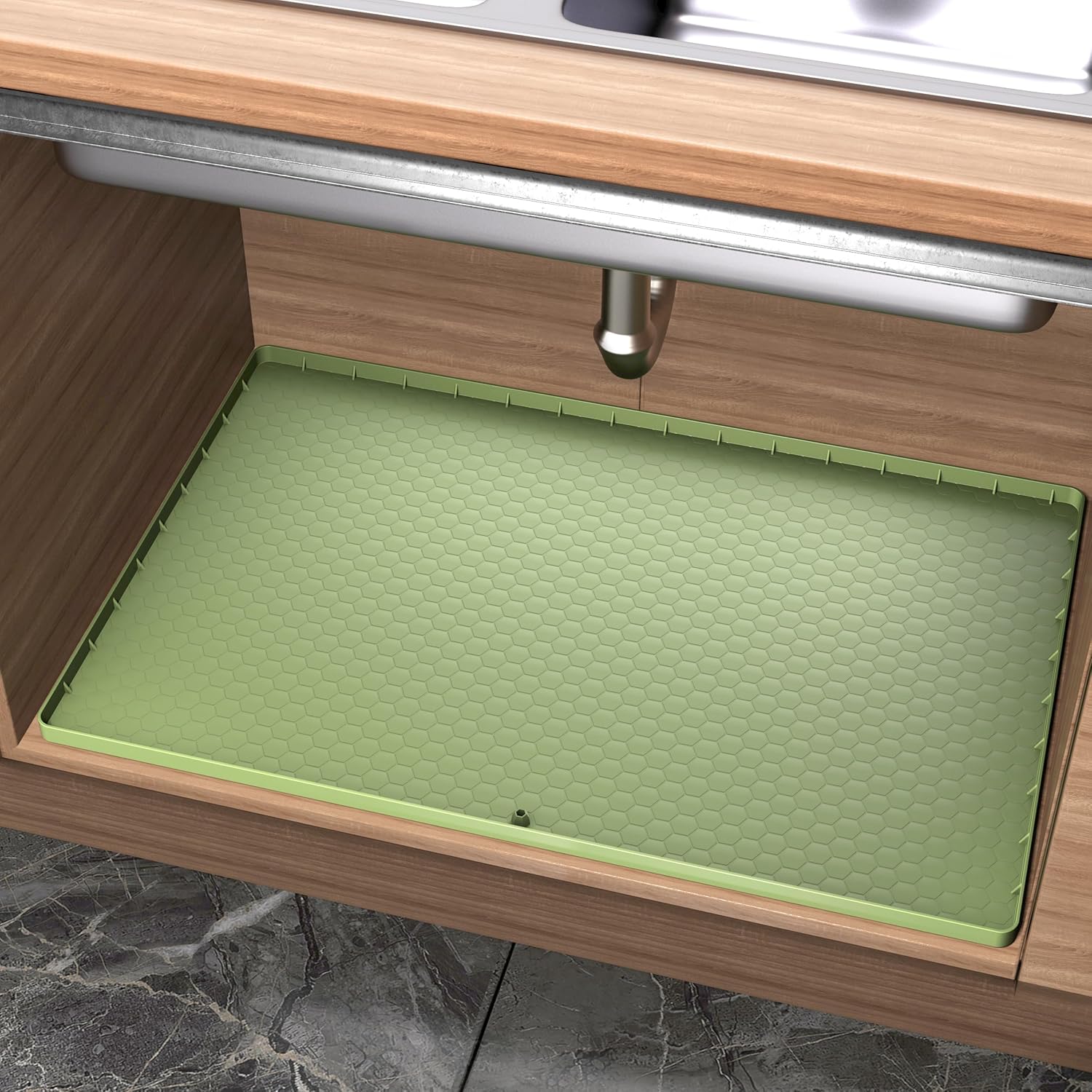 Amazon.com: Ryhpez Under Sink Mat for Kitchen - Waterproof 34" x 22 ...