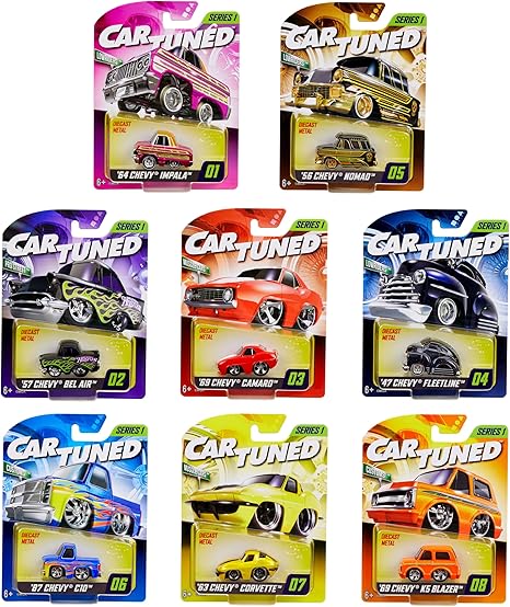 Amazon.com: CarTuned Series 1-8 Pack, Diecast Vehicle, Ages 6+ Years ...