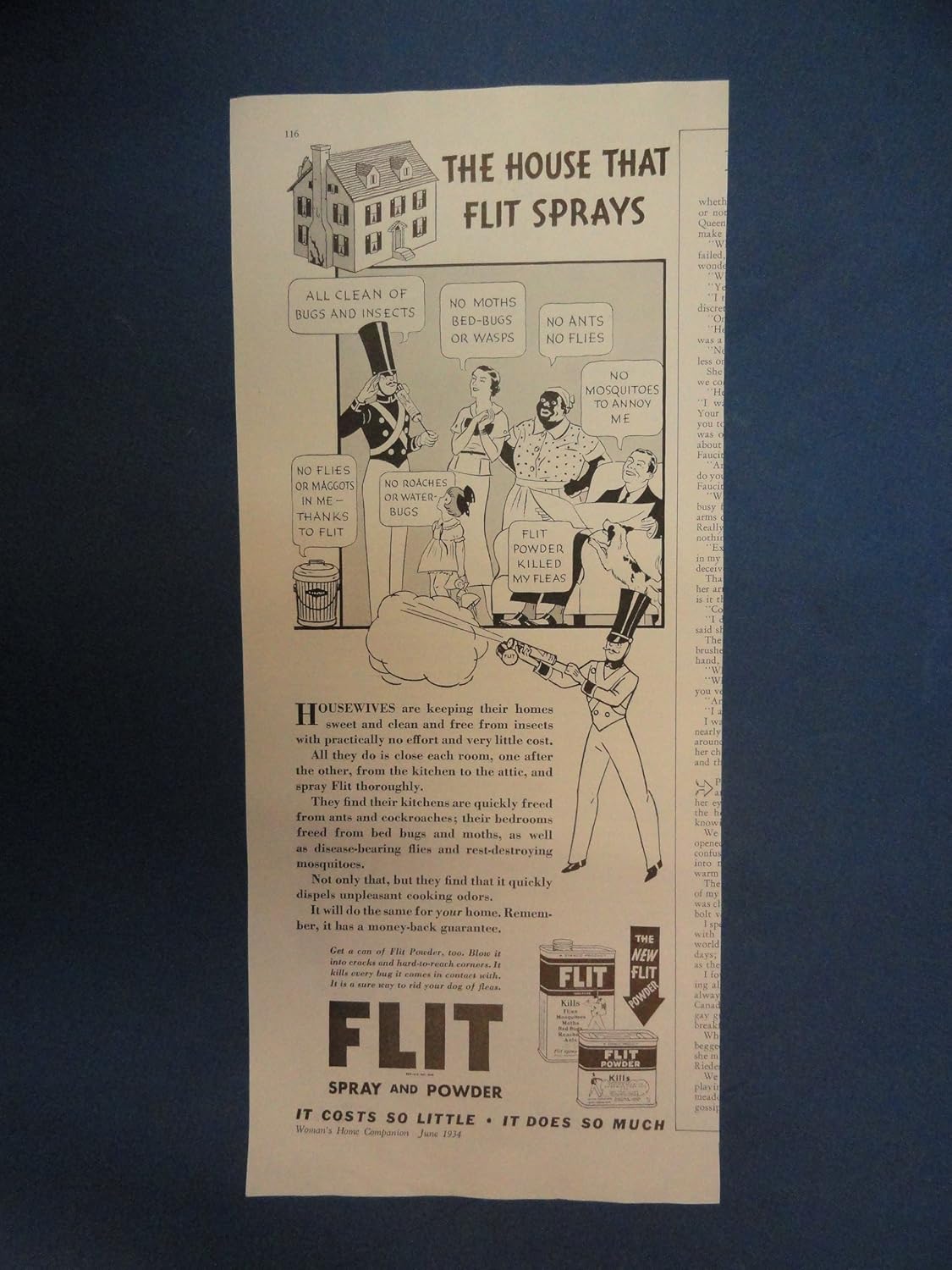 Amazon.com: Flit Spray, 1934 Magazine Print Ad,the house that flit ...