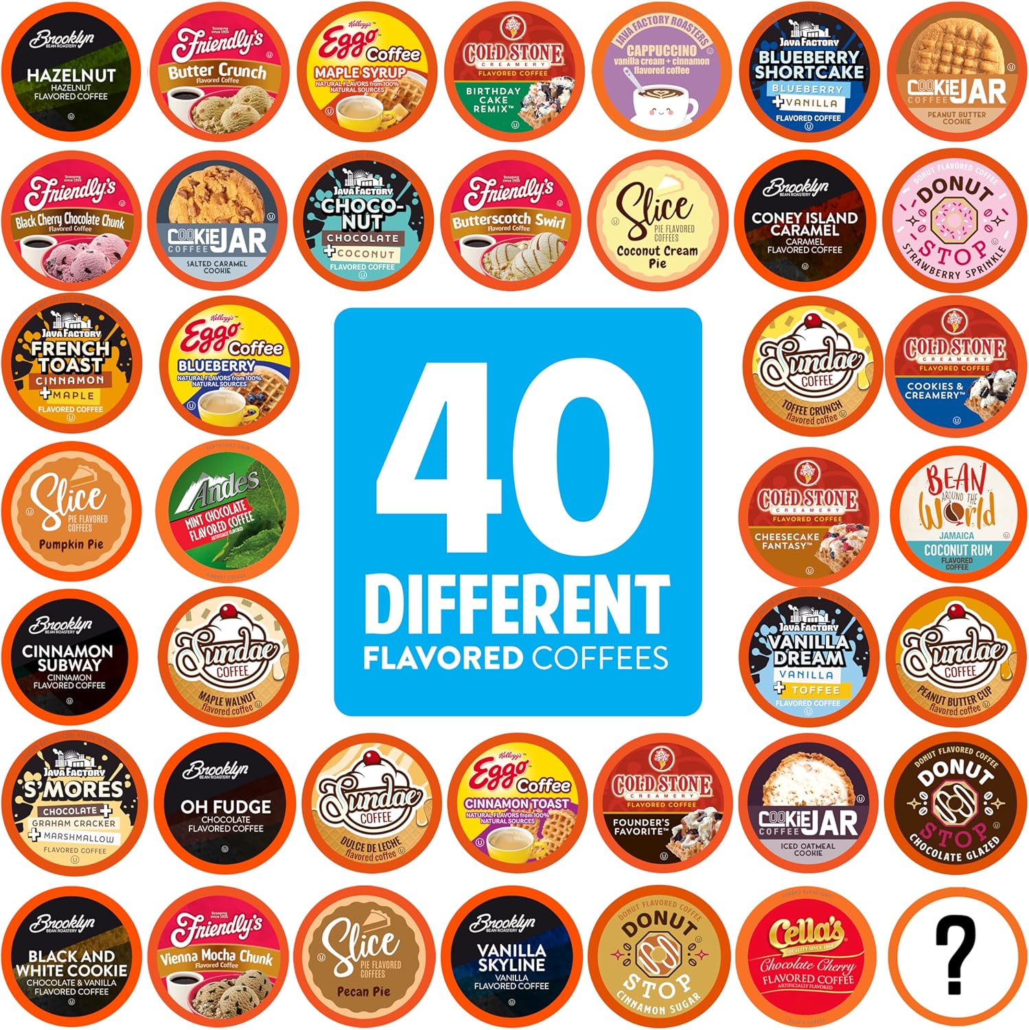 Amazon | (Flavored Coffee, 40 Count) - Two Rivers Flavoured Sampler ...