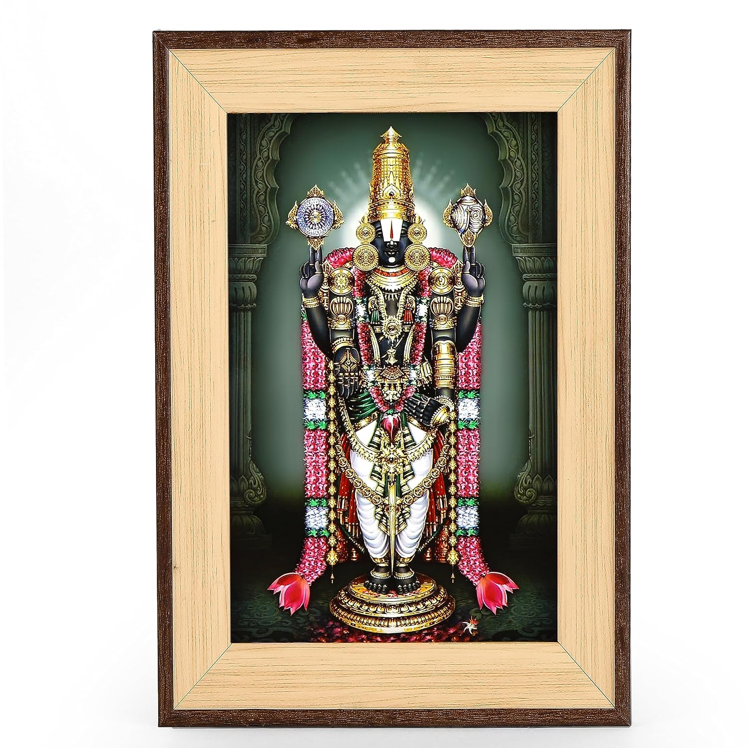 Temple One | 5 X 8 | Lord Venkateswara Tirupati Balaji Vintage Frame ...
