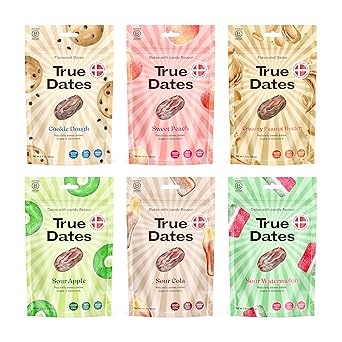 Amazon.com : Candy Dates, Variety, 6-3.5 Ounce Bags (Creamy Peanut ...