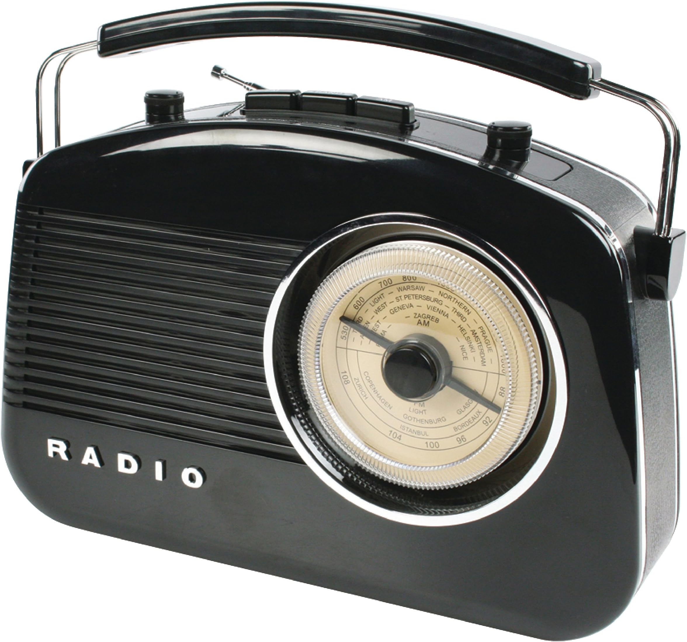 Konig Stylish Retro Table Radio - Beige : Amazon.co.uk: Electronics & Photo