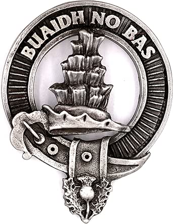 Amazon.com: MacNeil Clan Crest Cap Badge made by Grandfather Scottish ...