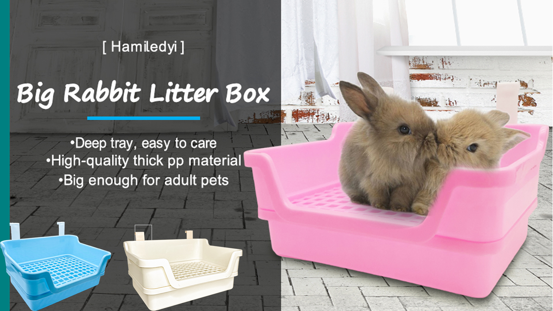 Watch Extra Large Rabbit Litter Box on Amazon Live