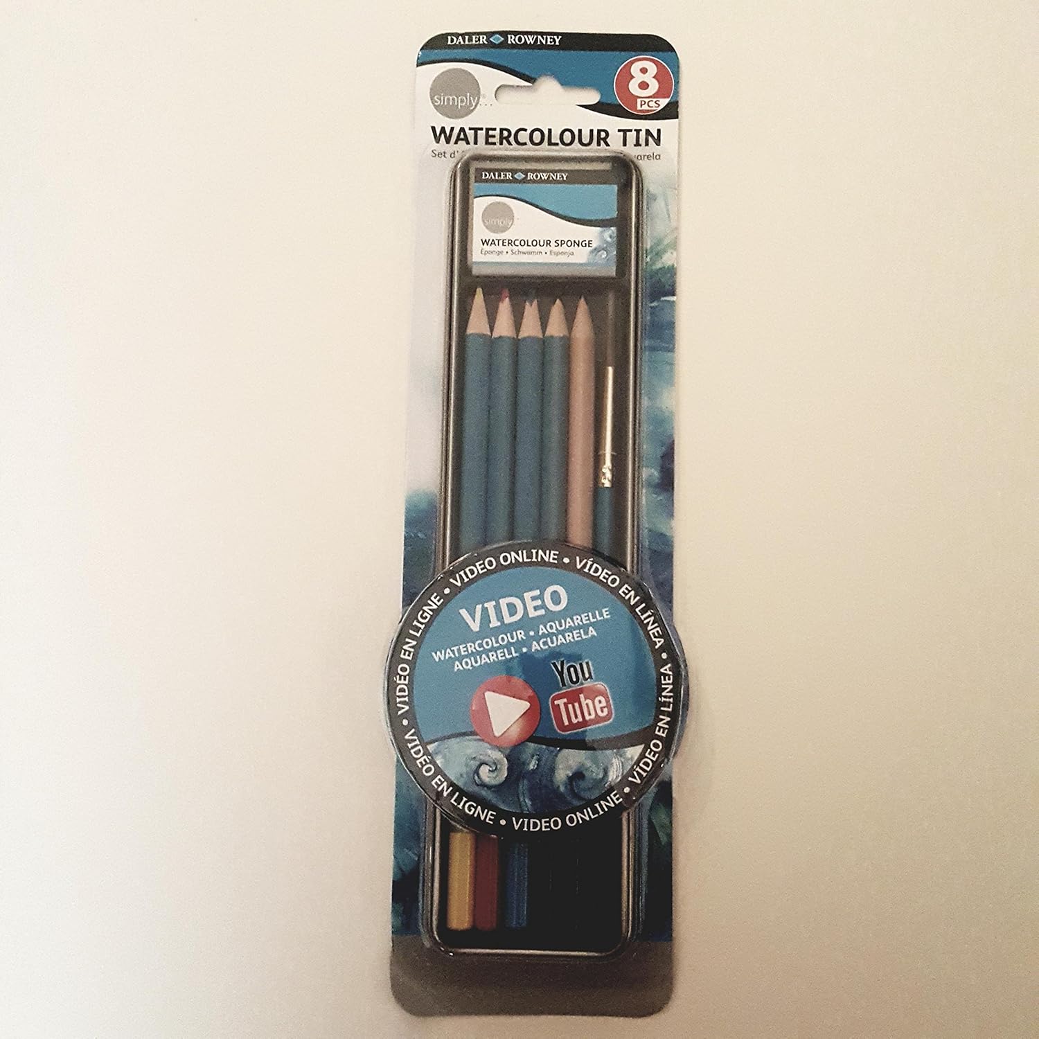 Amazon.com: Daler-Rowney : Simply Pencil : Watercolour Tin Set : Set Of 9