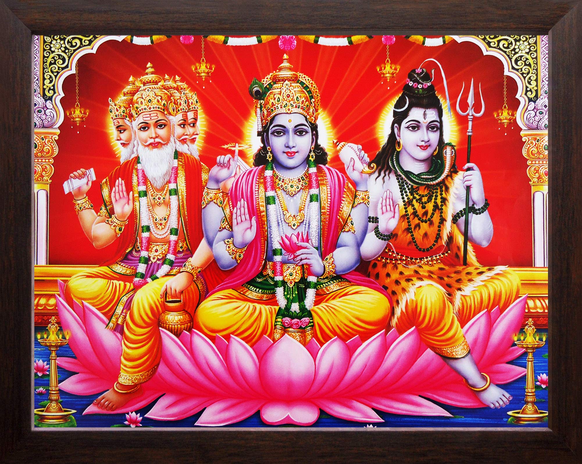 Brahma Vishnu Mahesh Wallpaper Hd