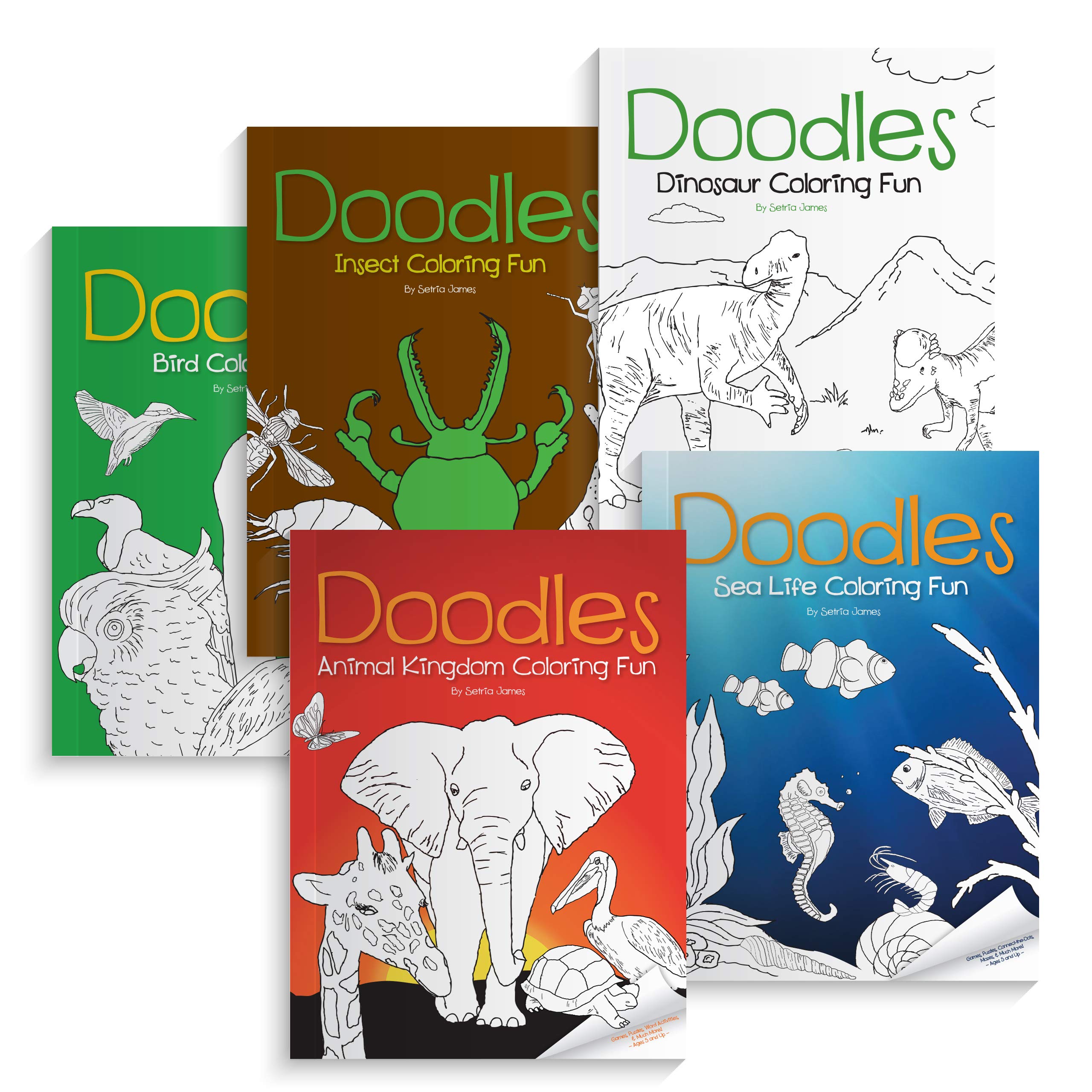 Buy Animal Coloring Book Set - Kids , Games, and Decorations - Fun ...