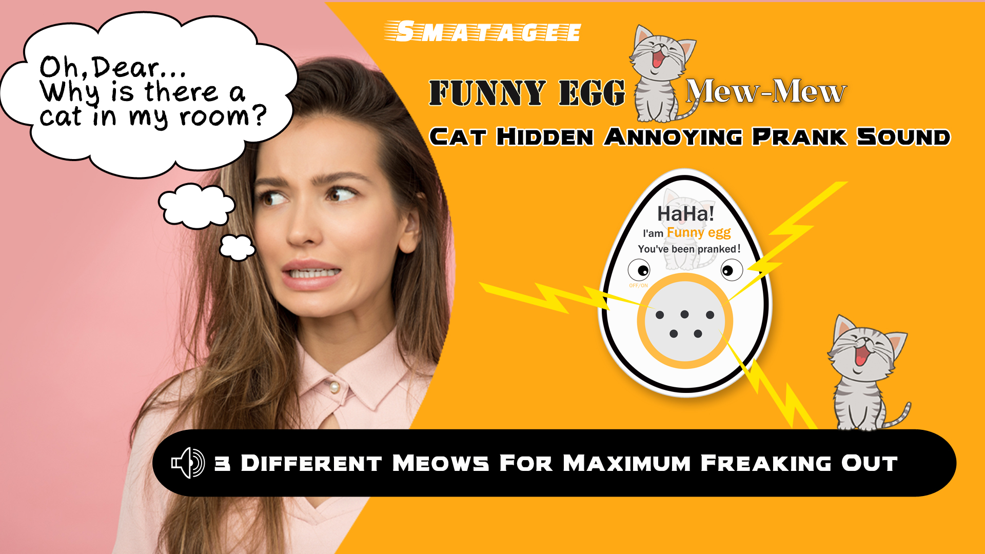 Watch Mew-Mew-Cat Hidden Annoying Joke Gag Prank Sound on Amazon Live