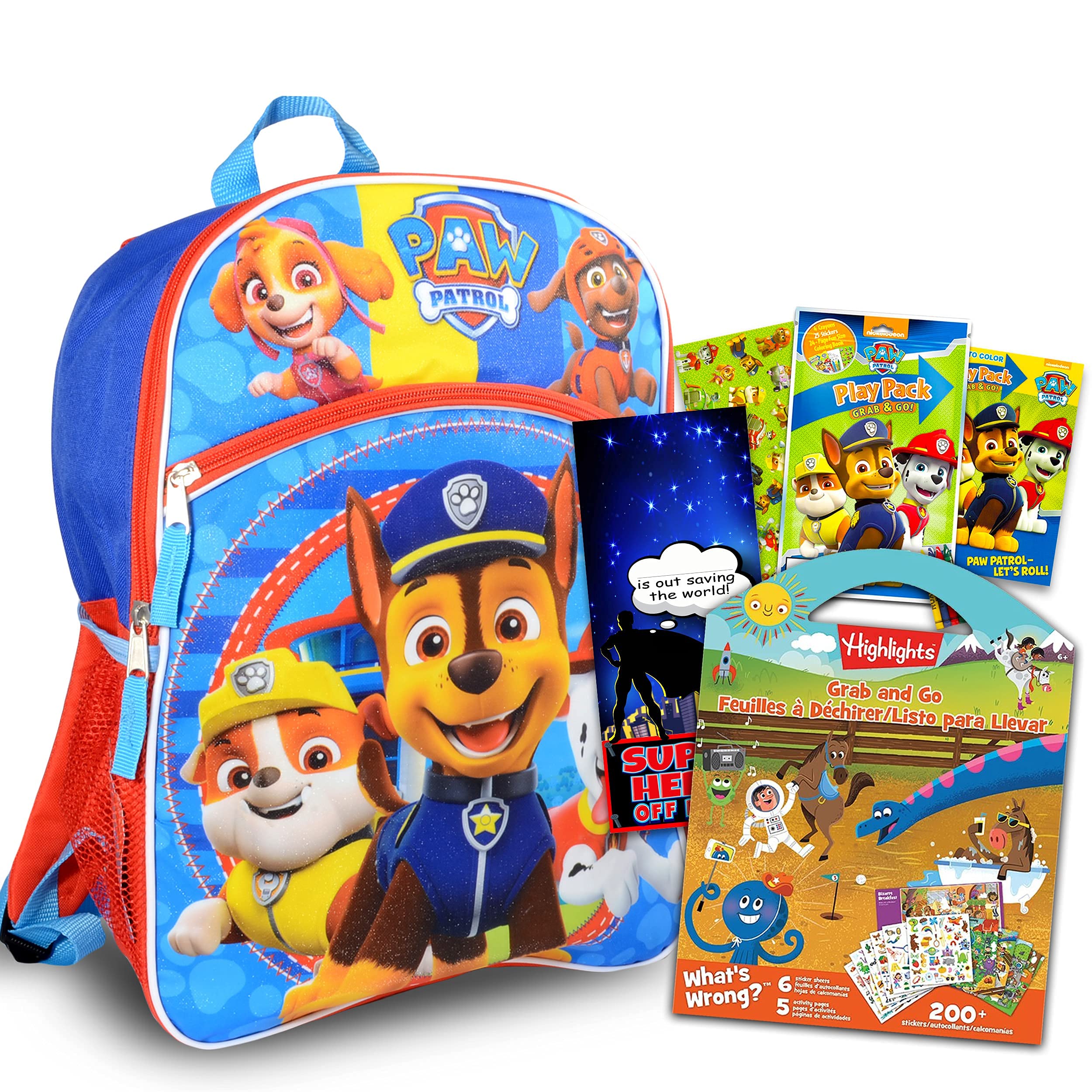 Buy Nick ShopPaw Patrol School Backpack Set ~ 4 Pc Bundle With Premium ...