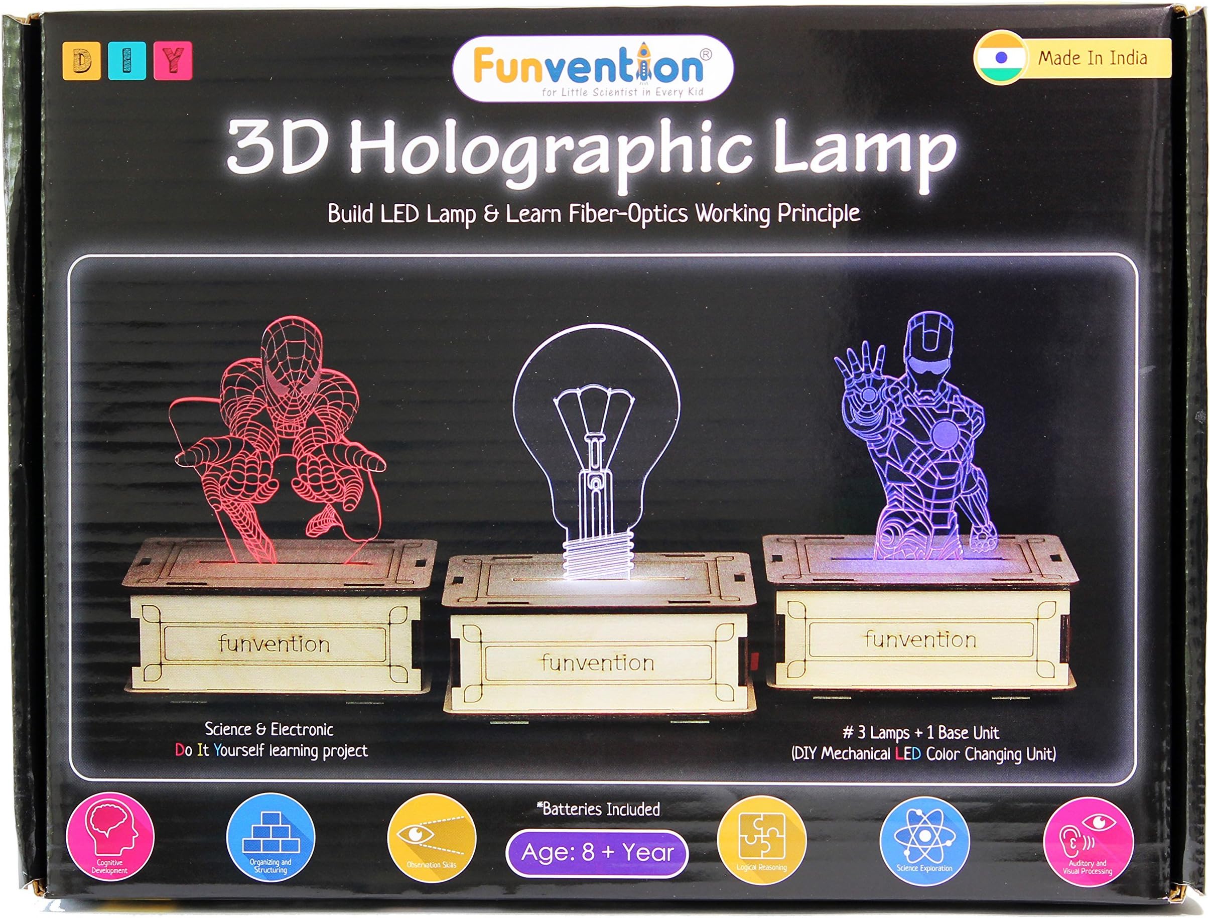 Buy 3D Holographic Smart Lamp with Sound & Light Control - STEM ...