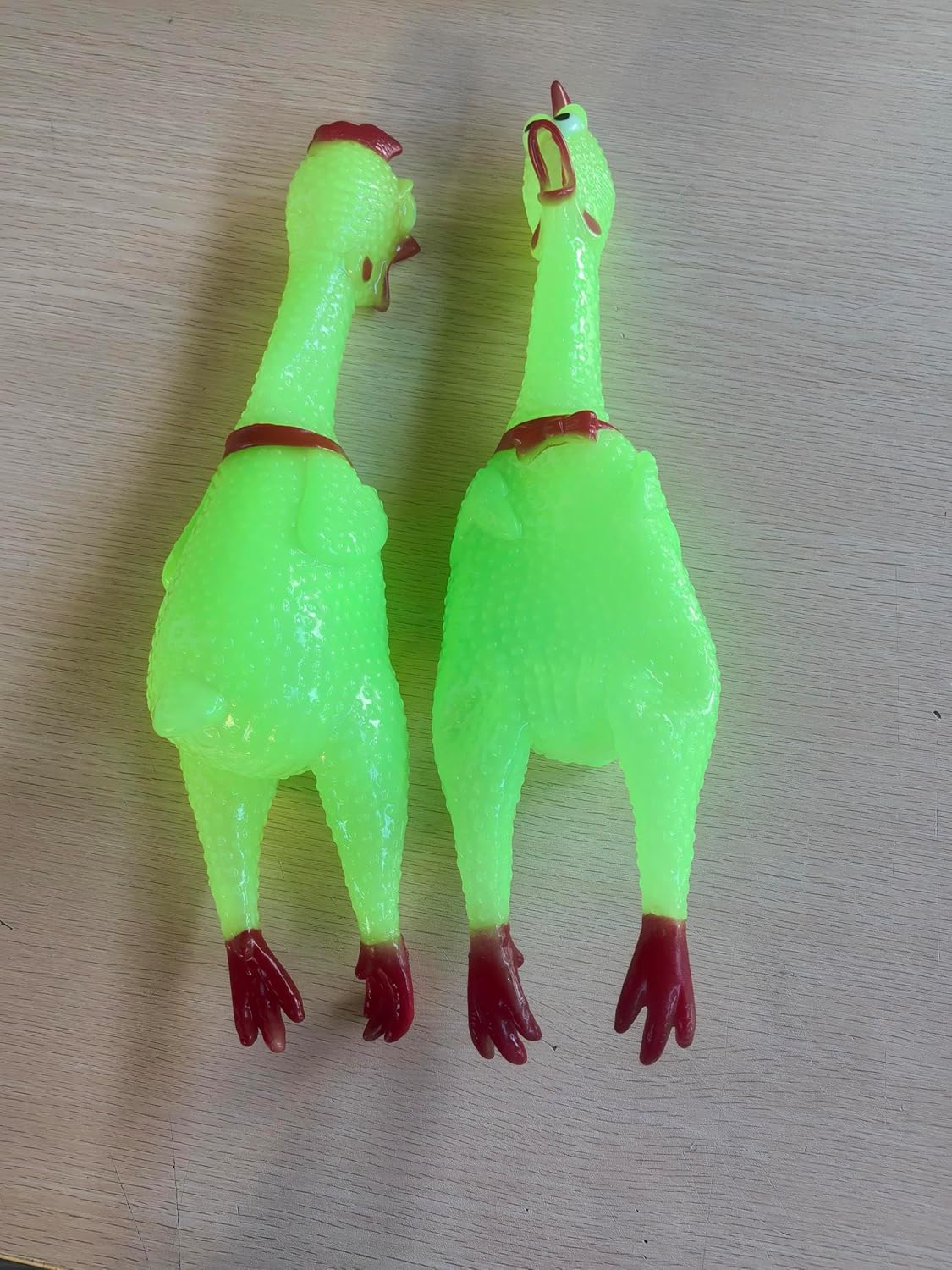 Amazon.com: Honoson 16 Pcs Glow in The Dark Rubber Chicken Toy Luminous ...