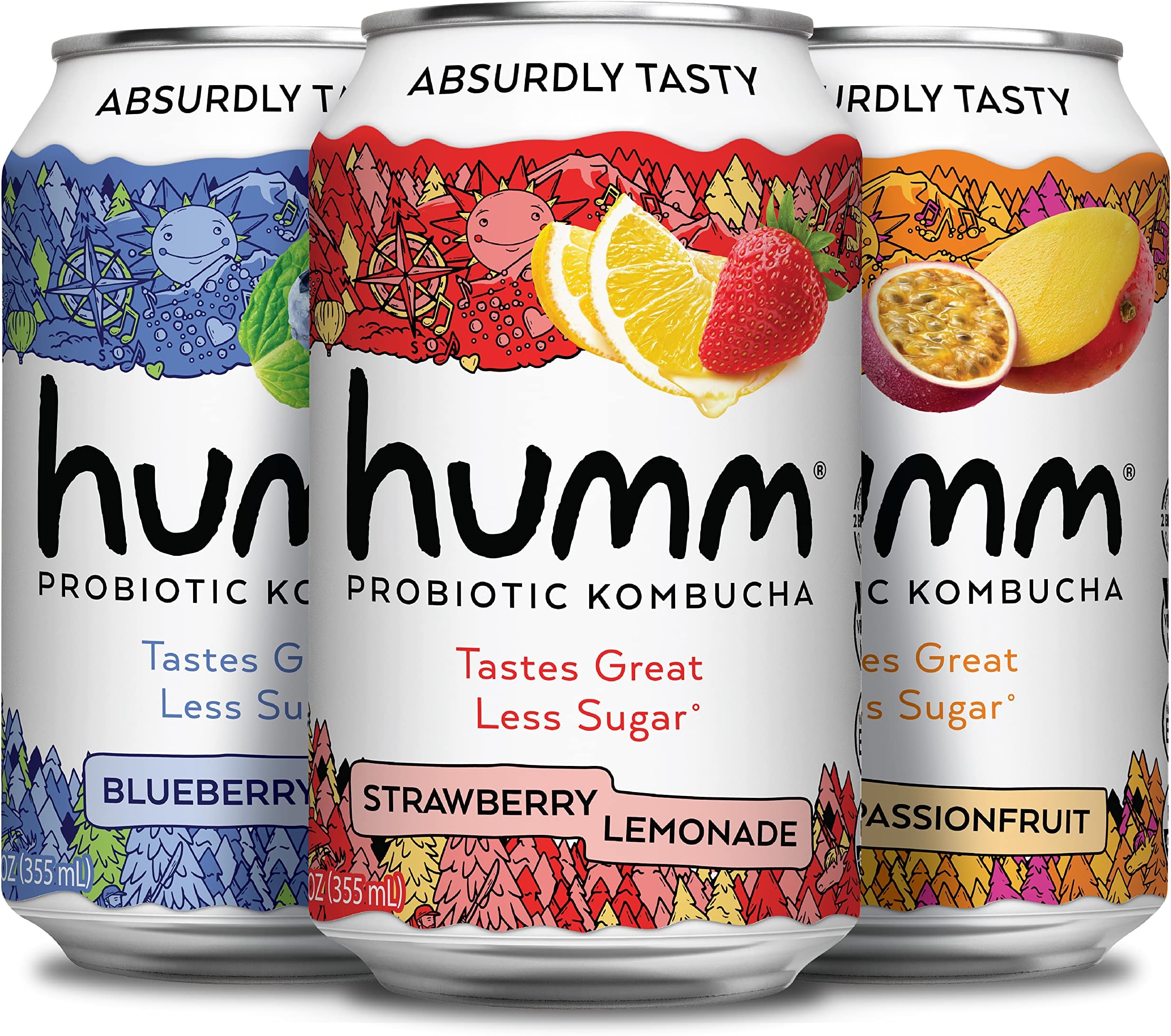 Amazon.com: Humm Whole30 Approved Kombucha Variety Pack - Mango Lemon ...