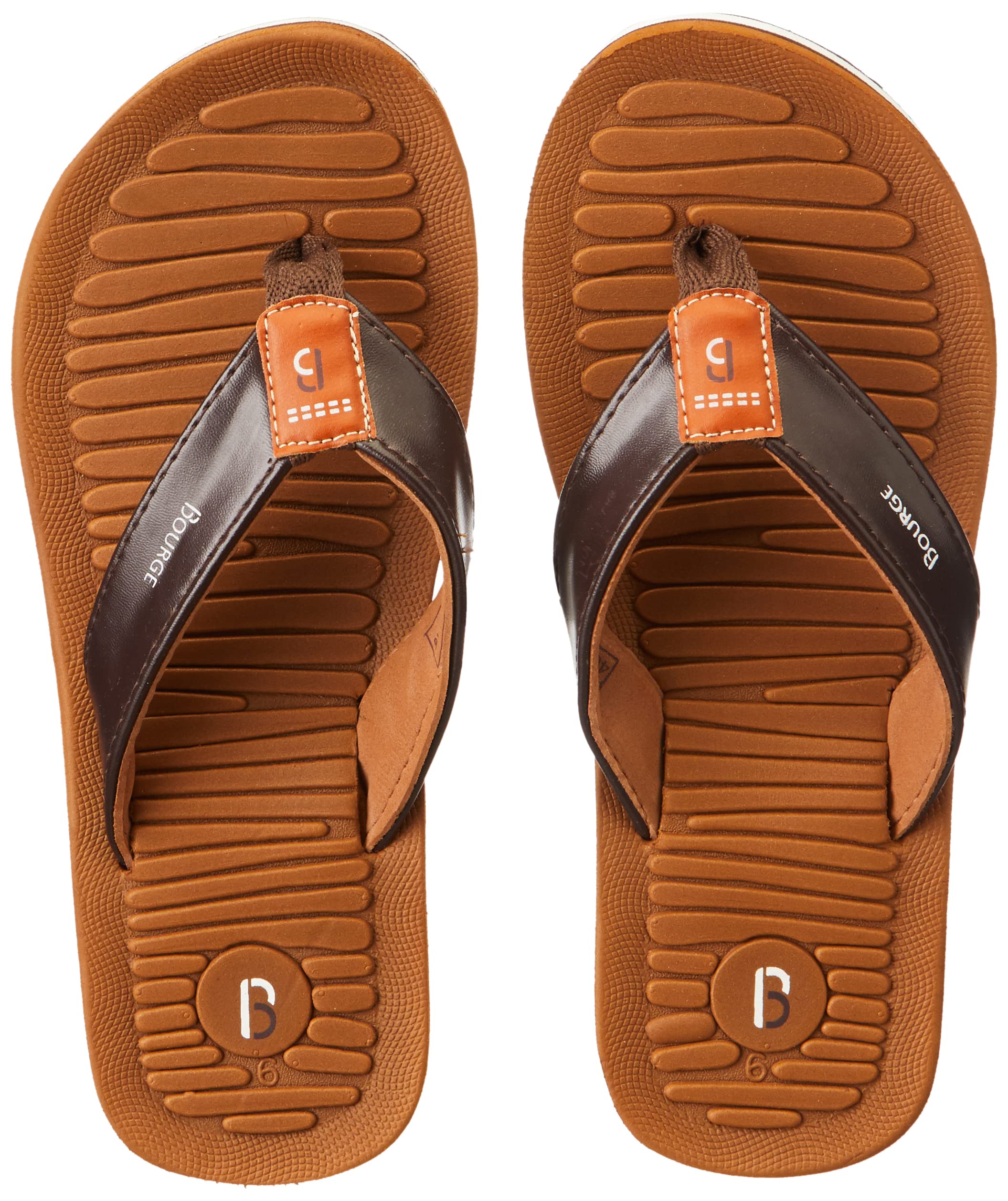 Buy Bourge Men's Tan Flip-Flops-8 UK (Canton-z16) Online at Lowest ...