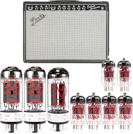 Amazon.com: JJ Tubes - Tube Kit for Fender Deluxe Reverb Black Panel ...