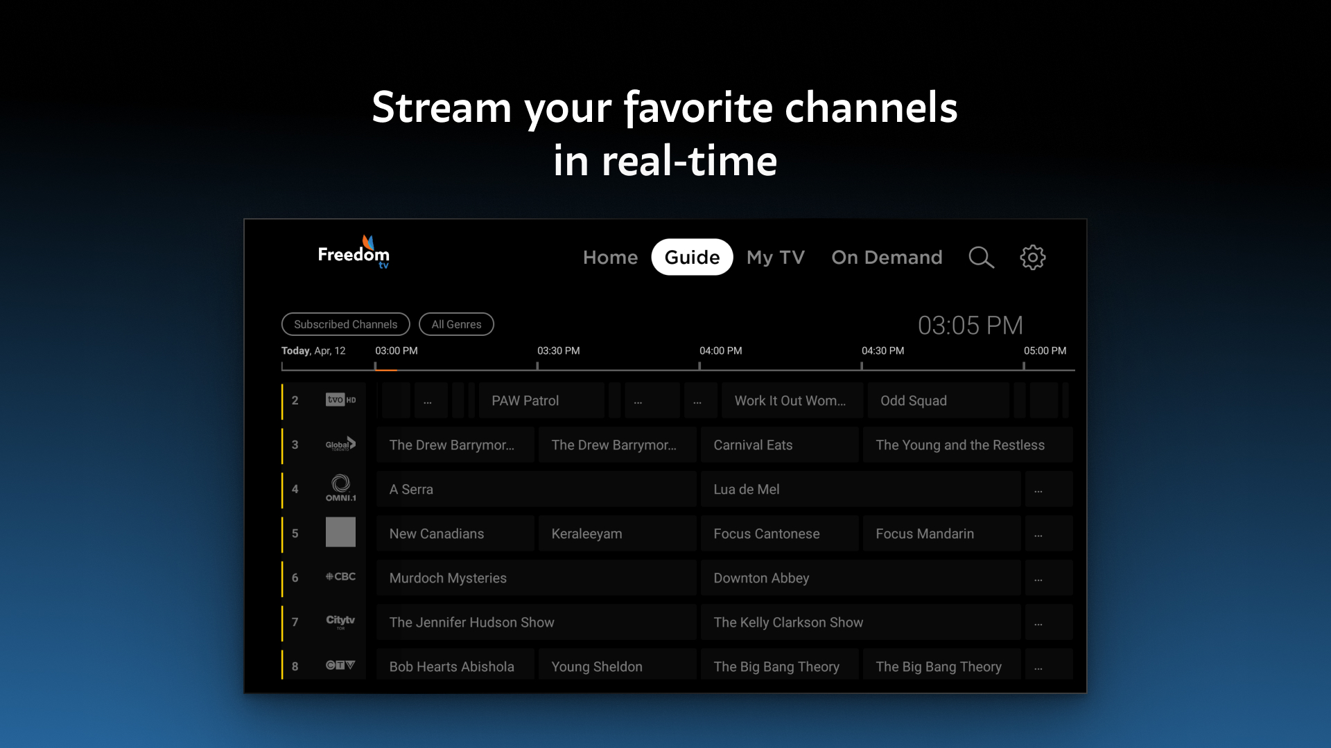 Freedom TV: Live Streaming - App on Amazon Appstore