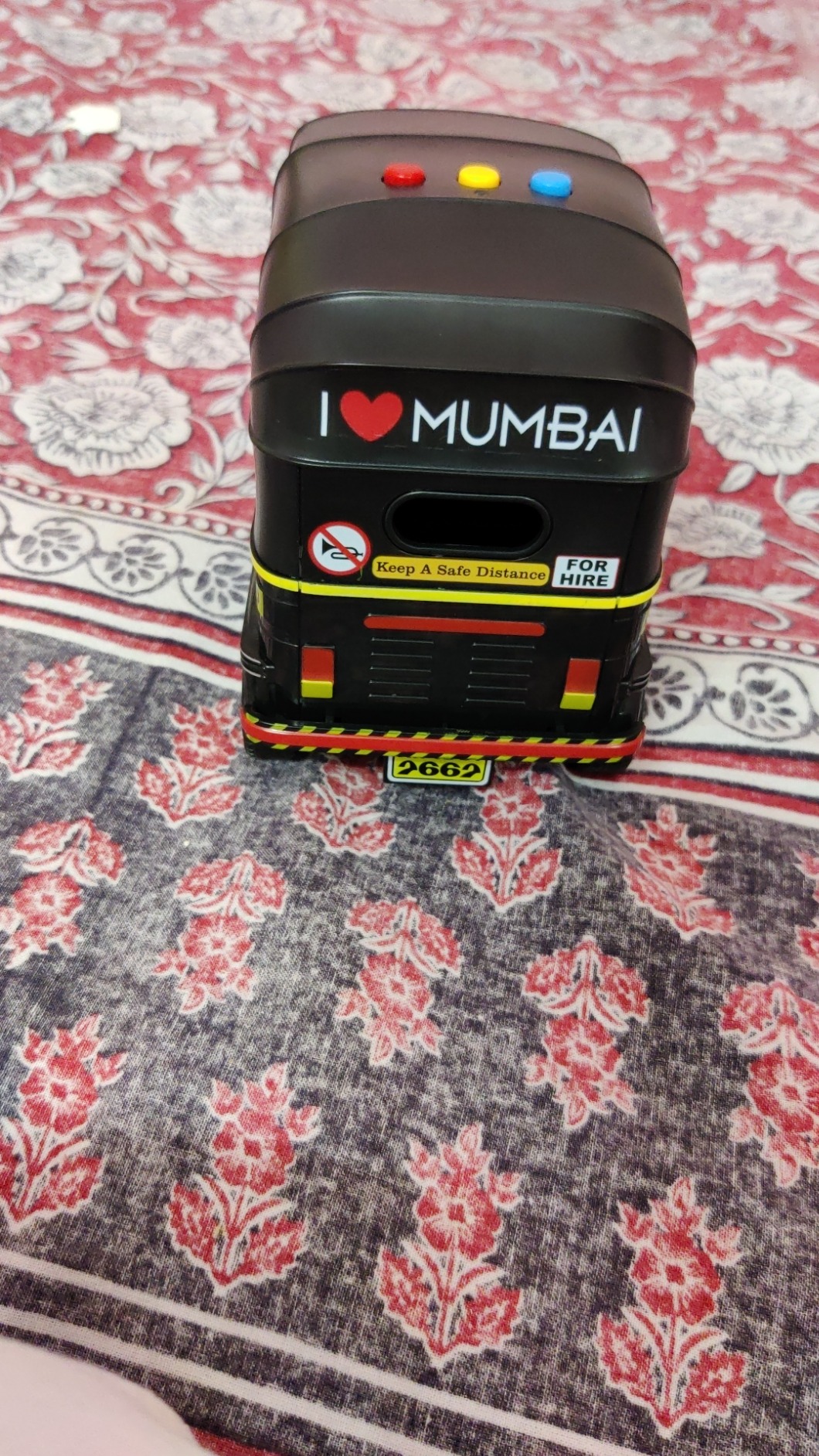 Buy Toyshine Musical Mumbai Auto Rickshaw Toy With Lights, Abs Plastic ...
