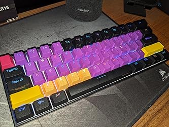 Amazon.com: CORN Anne Pro 2 61Keys Mechanical Gaming Keyboard 60% True ...