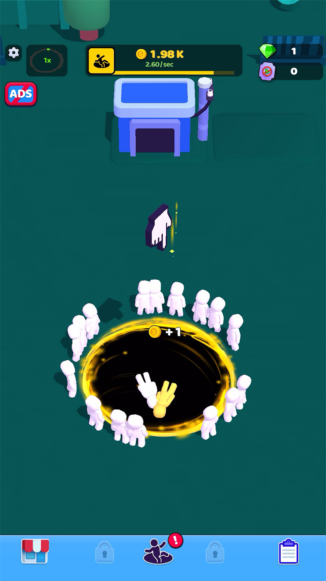 Crowd eater: Idle black hole. Destroying crowd simulator - App on ...
