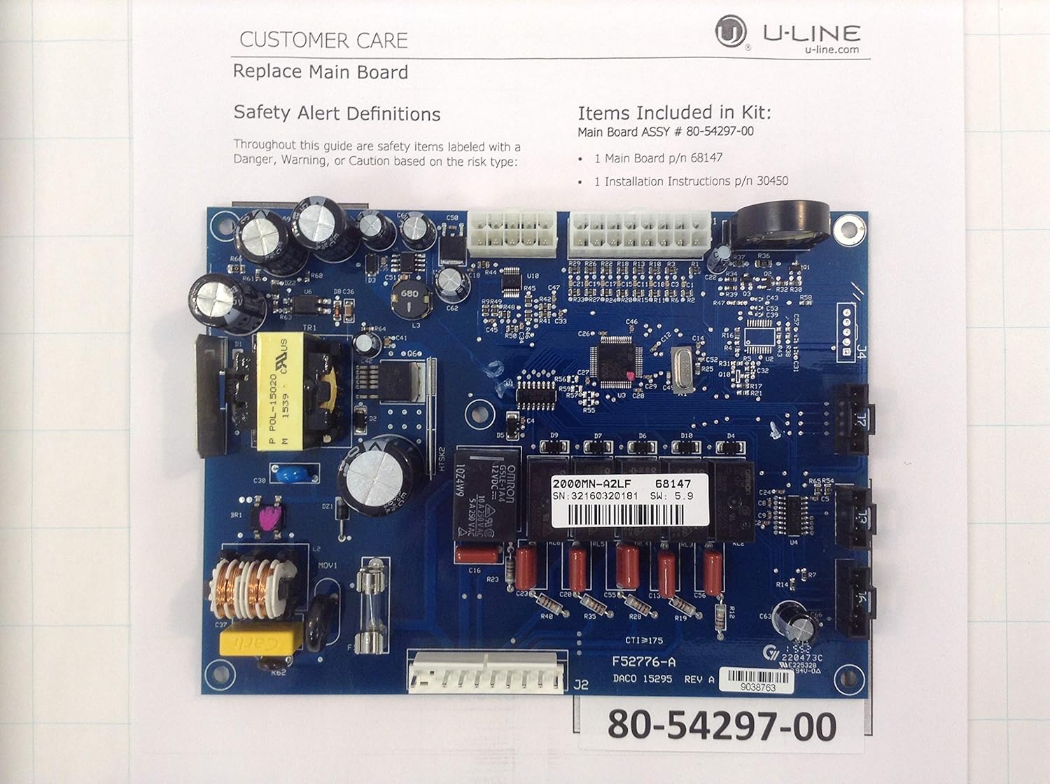 Amazon.com: U-Line 80-54297-00 RefrigeratorMain Control Board ...