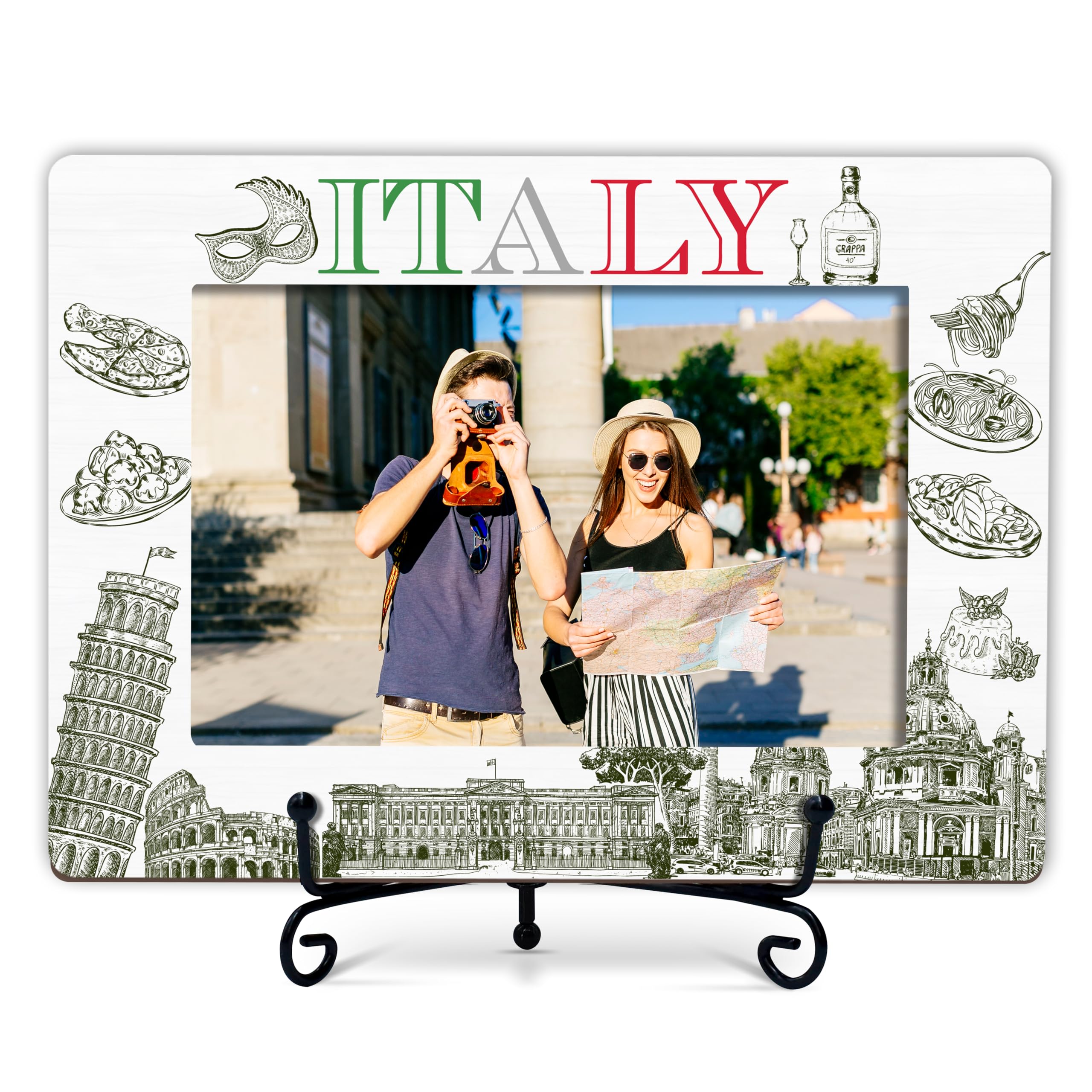 Amazon.com - Italy Gifts Picture Frame, Italy Tourist Attractions Photo ...