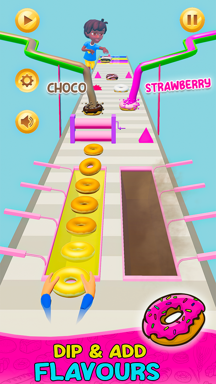 Donut Stack Runner 3D - Jogos de Fazer Donuts Coloridos 2025 - Jogos de Empilhar Donuts na ...