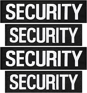Amazon.com: 8 pcs Pcs Patch with Embroidered Letters Uniform Security ...