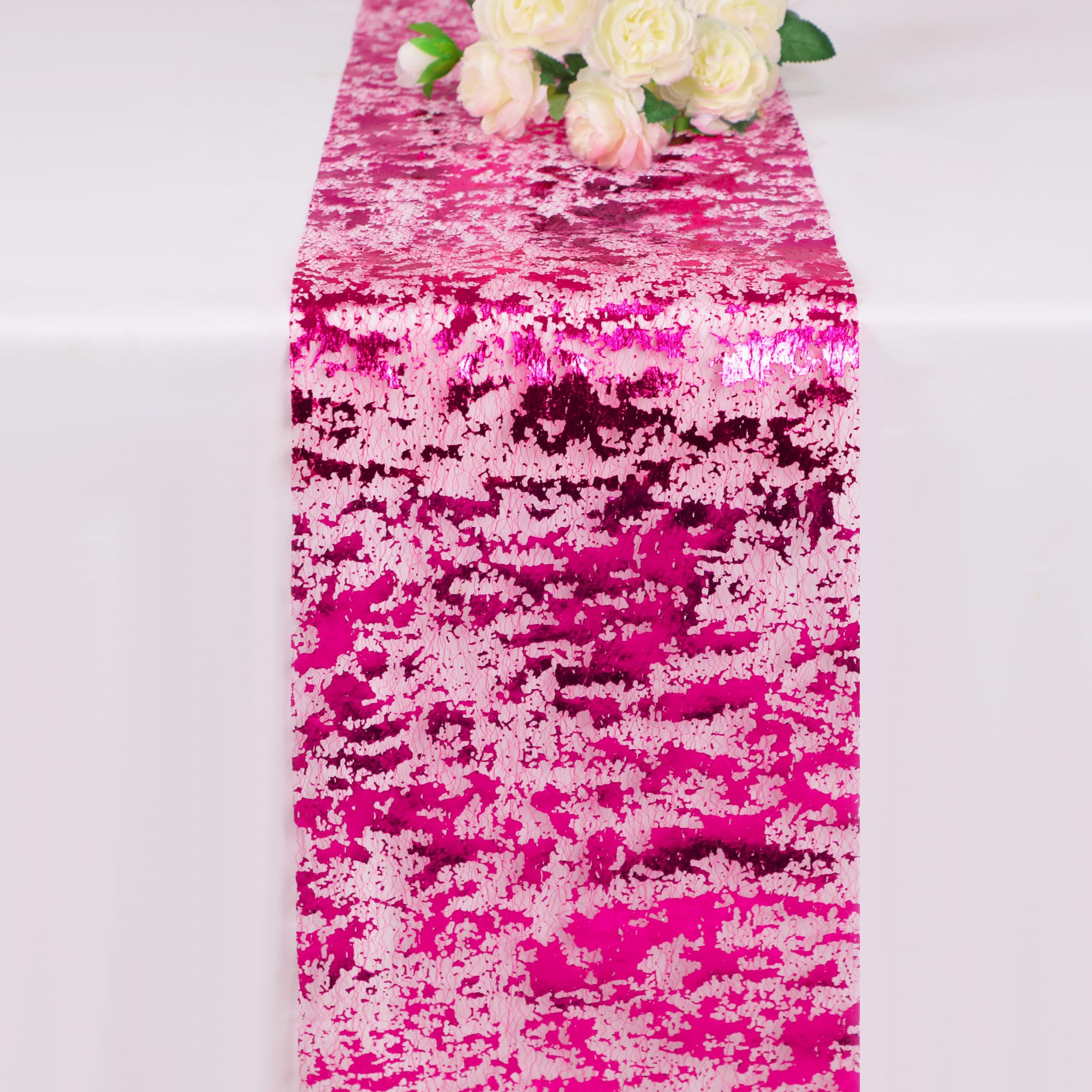 Amazon.com: 6 Pack Sequin Table Runner Hot Pink, 12 x 108 inch Glitter ...