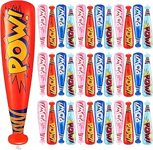 Amazon.com: Bedwina Pow Inflatable Baseball Bat - (Pack of 36 ...