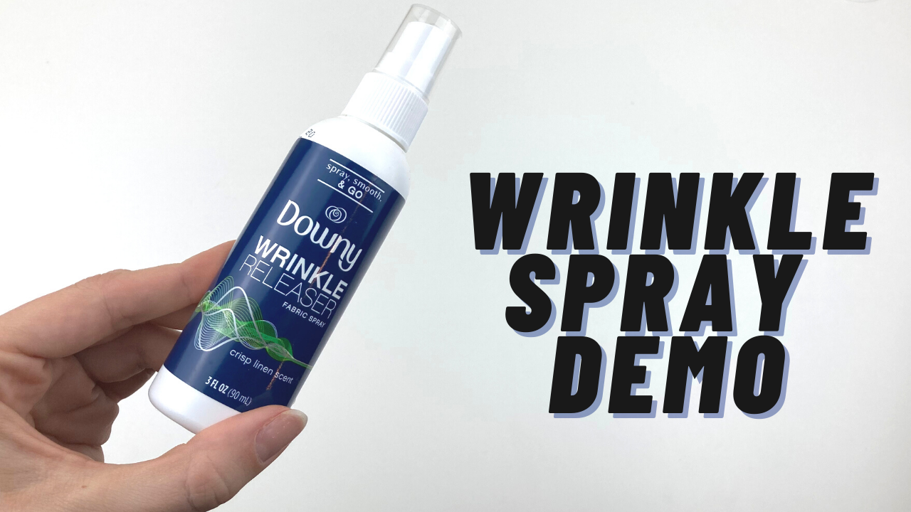 Watch Wrinkle releaser spray demonstration! on Amazon Live