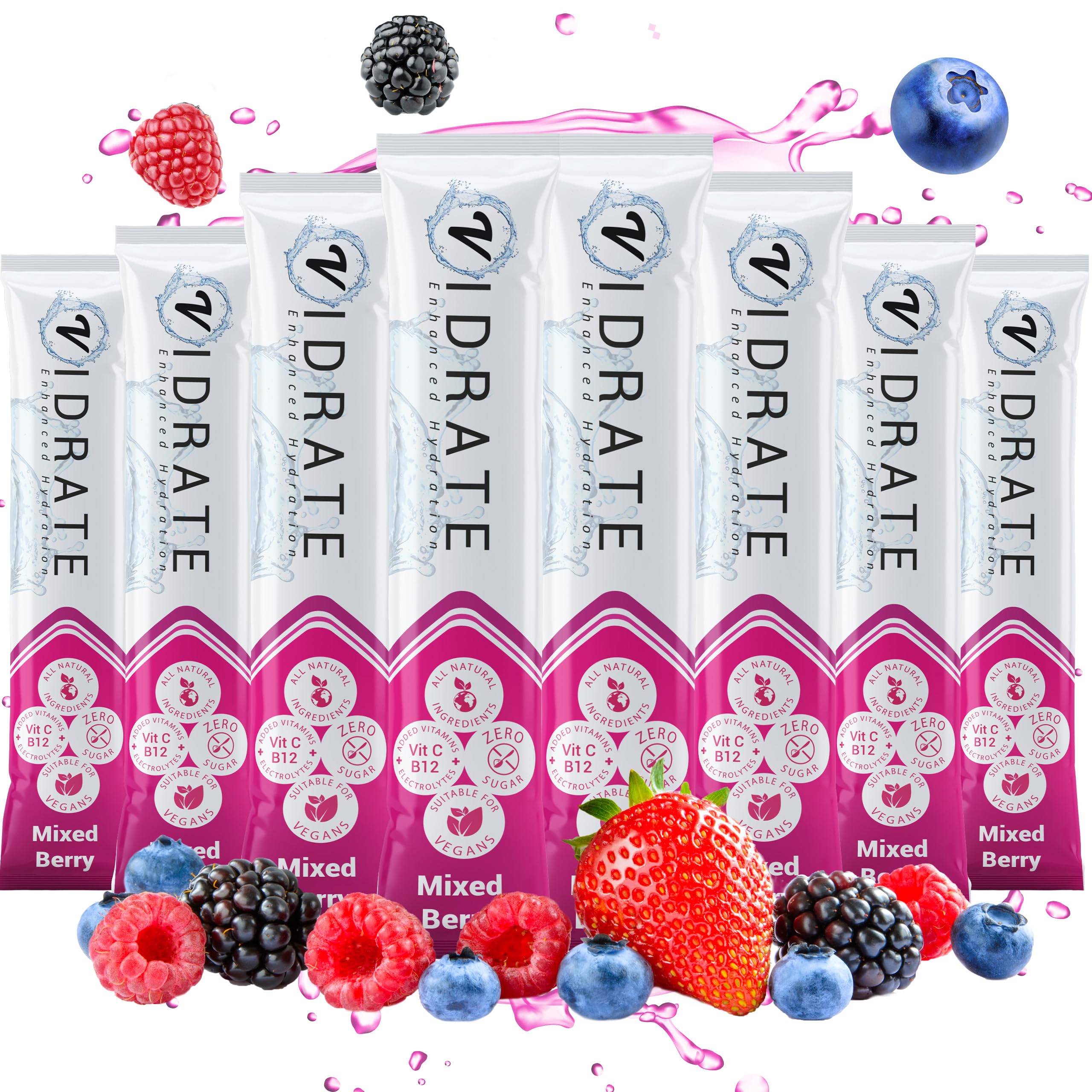 Electrolytes Powder - Hydration Sachets Packed with Vitamins - Zero ...