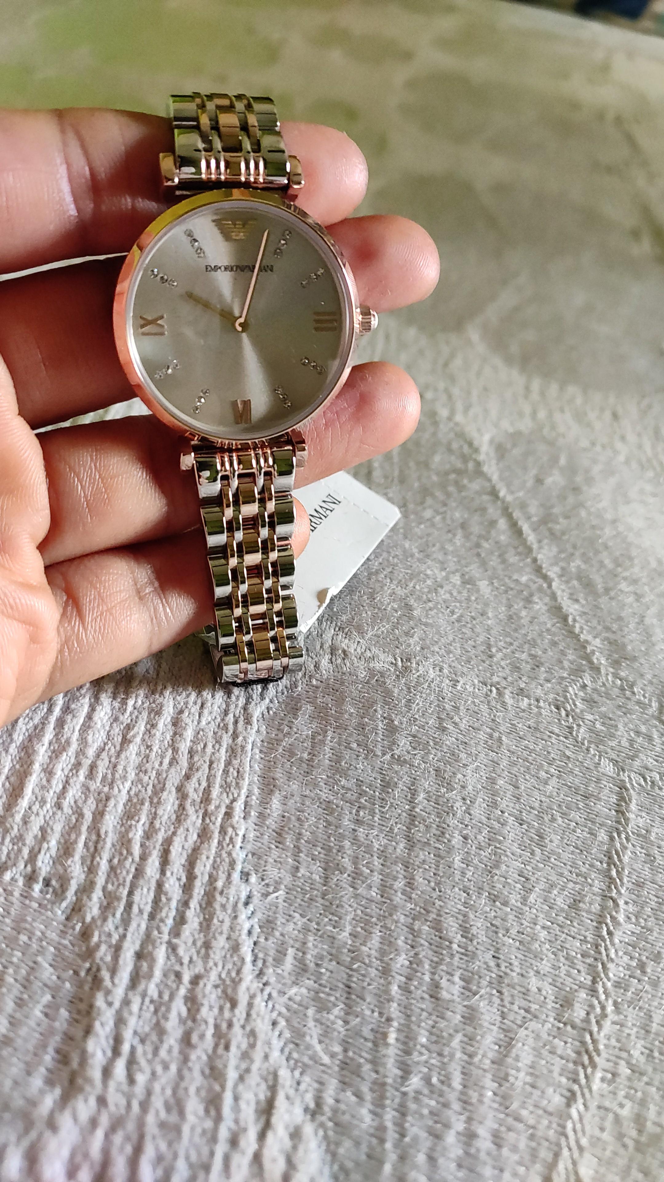 Emporio Armani Analog Silver Dial Women's Watch-AR1840 : Amazon.in: Fashion