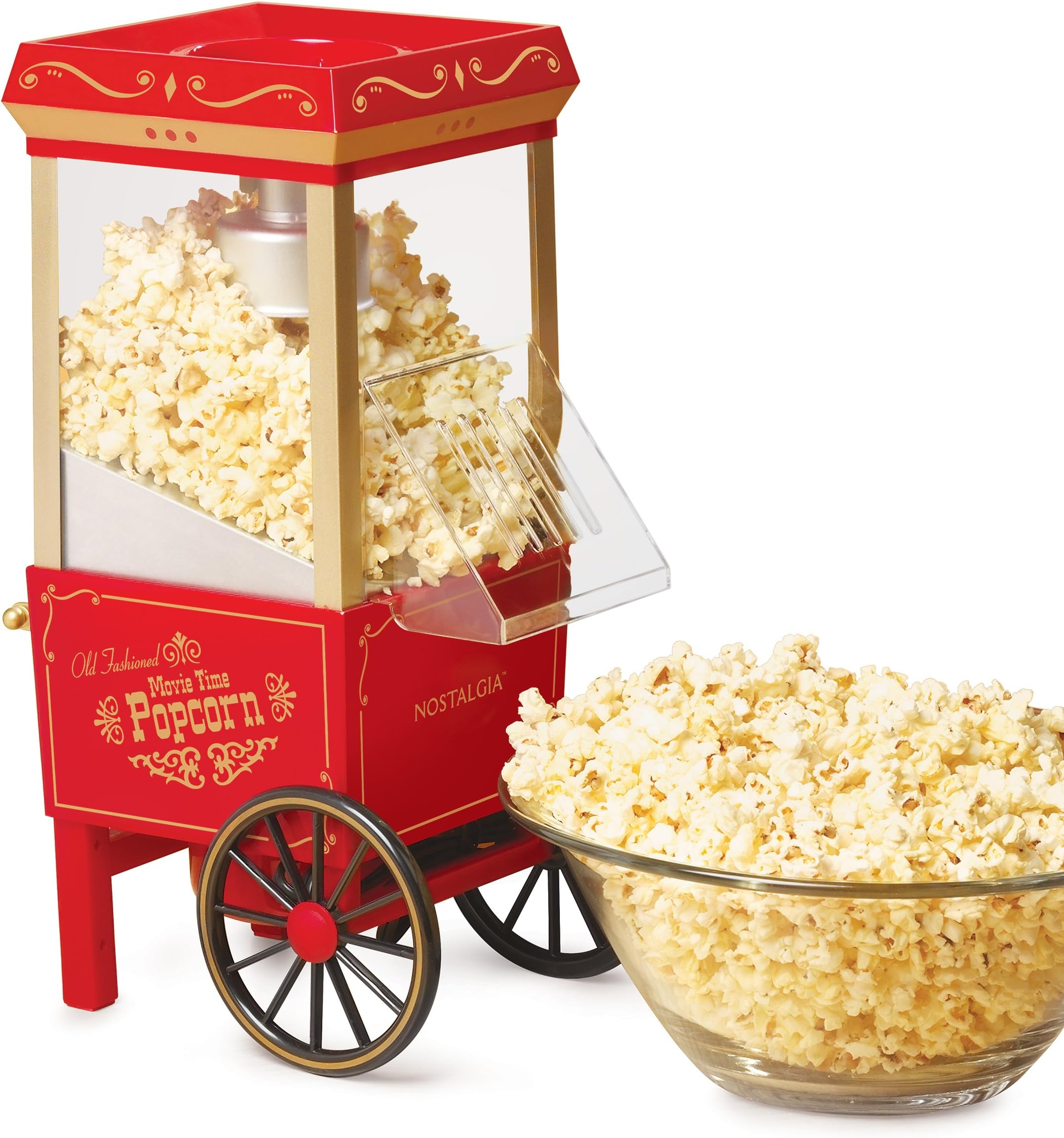 Amazon.com: Nostalgia Maker 12 Cups Hot Air Popcorn Machine with ...