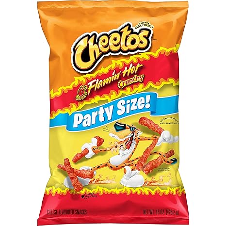 Amazon.com: Cheetos Crunchy, Flamin' Hot, 15oz Party Size! Bag