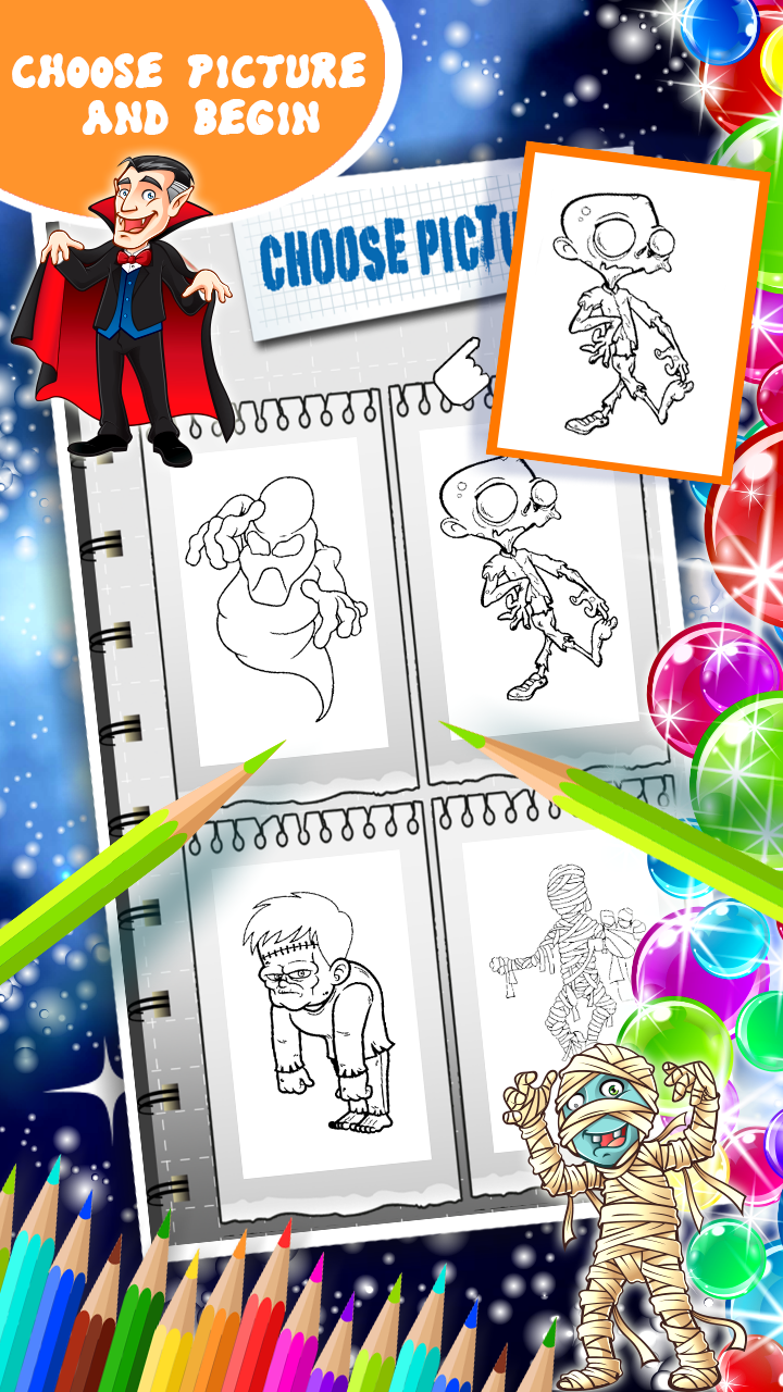 Horror Coloring Book - App on Amazon Appstore