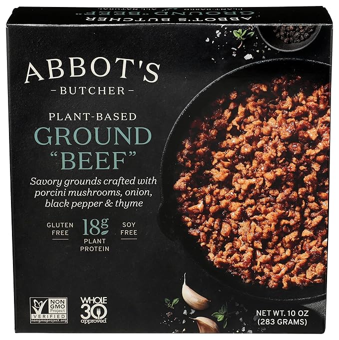 Amazon.com: Abbot's Butcher, Plant-Based Meat, Savory Ground "Beef", 10 ...