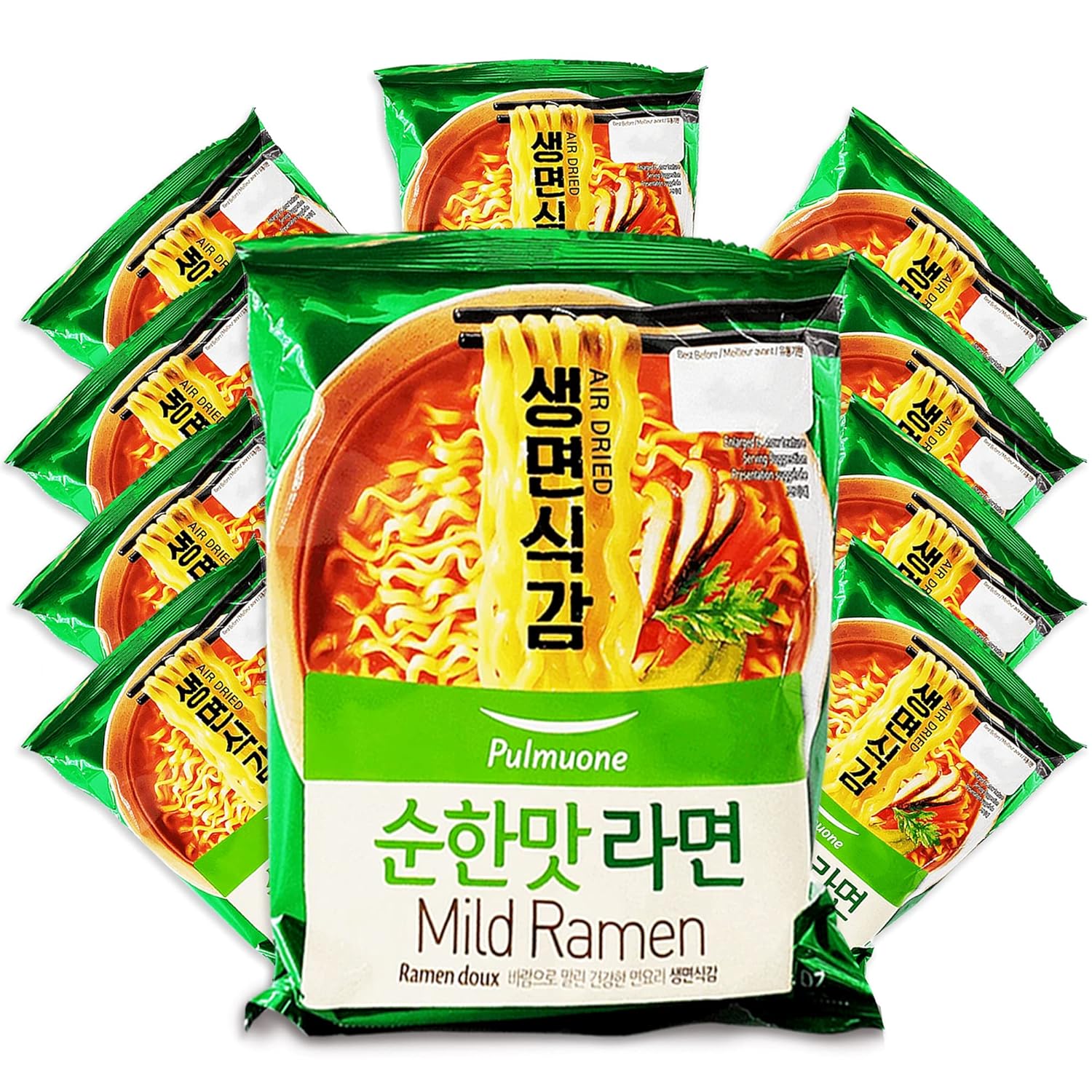 Buy Pulmuone Non-Fried Ramyun Korean Noodles - 10 Pack Korean Instant ...