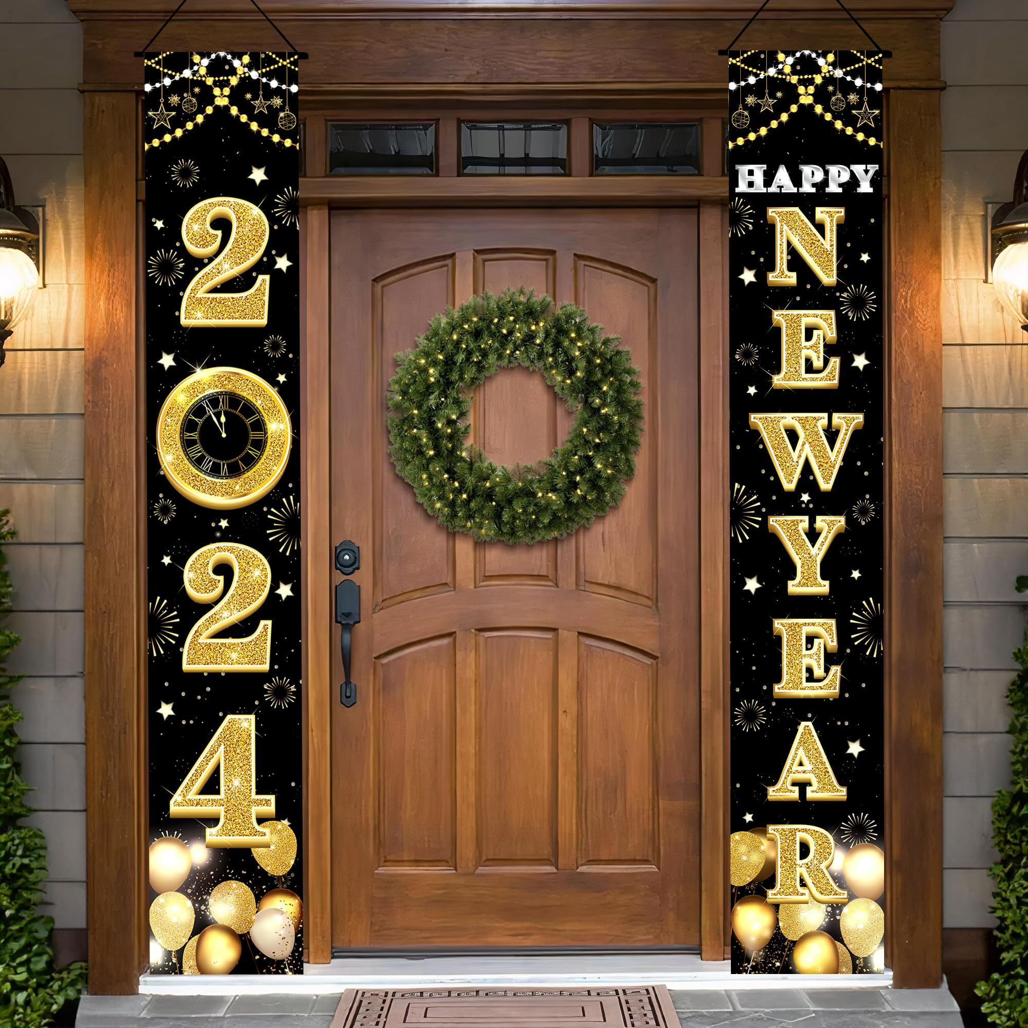 Amazon.com: KatchOn, XtraLarge New Year 2024 banner - 72x12 Inch, Happy ...
