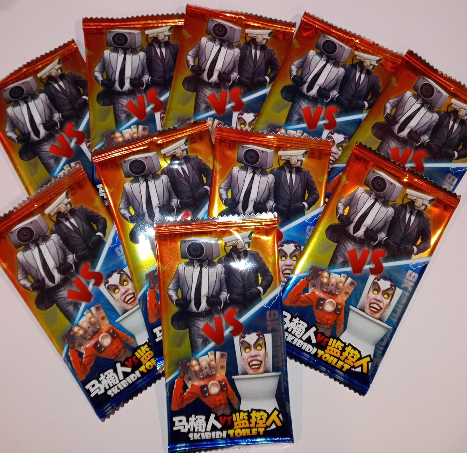 10 Packs SKIBIDI Toilet Man CCG Cards by DZ MFG. : Amazon.ca: Office ...