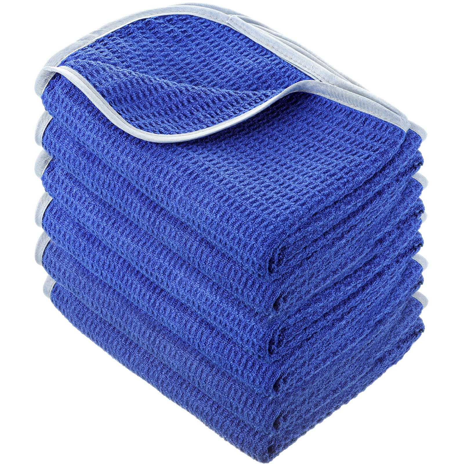 Amazon.com: Peryiter 6 Pcs Waffle Weave Microfiber Towels for Cars 24 x ...