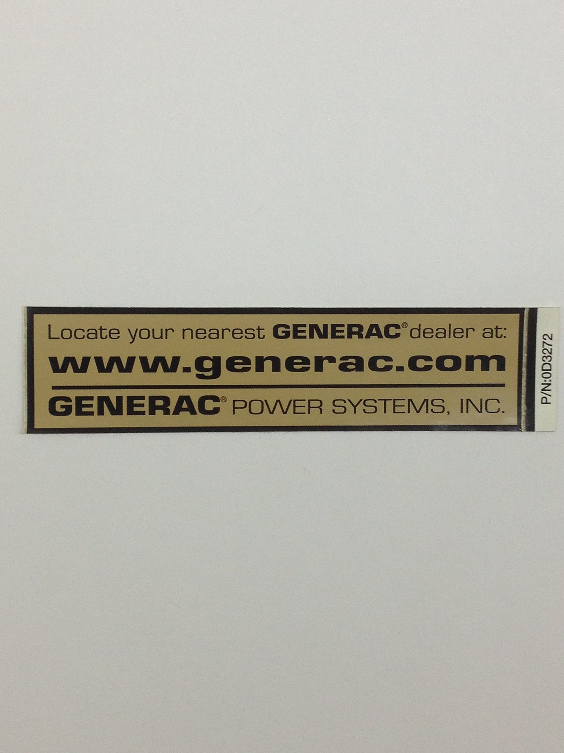 Amazon.com: Generac - DECAL: GENERAC DEALER : Patio, Lawn & Garden