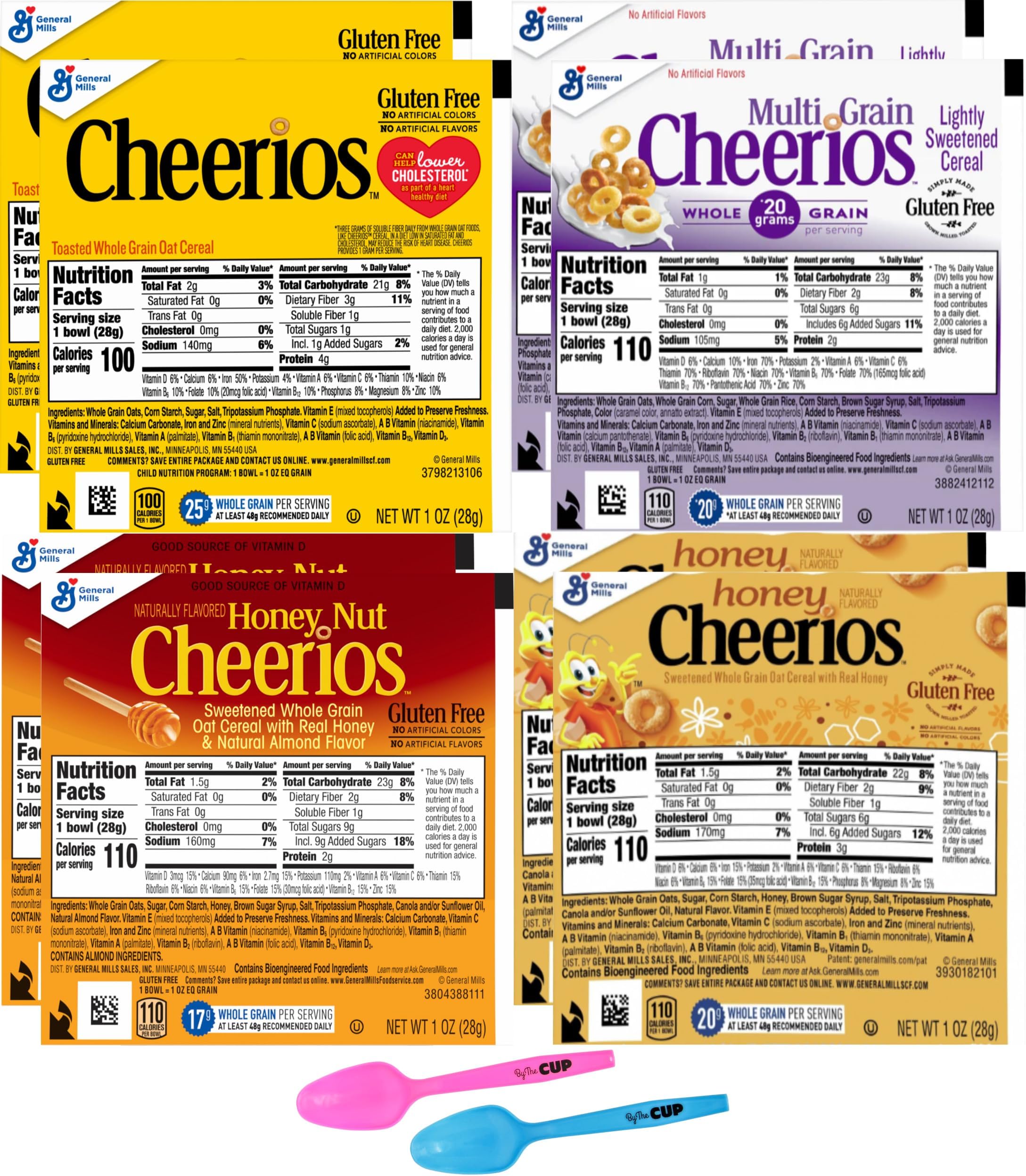 Amazon.com: Honey Nut Cheerios Cereal Single Serve Bowl, Heart Healthy ...