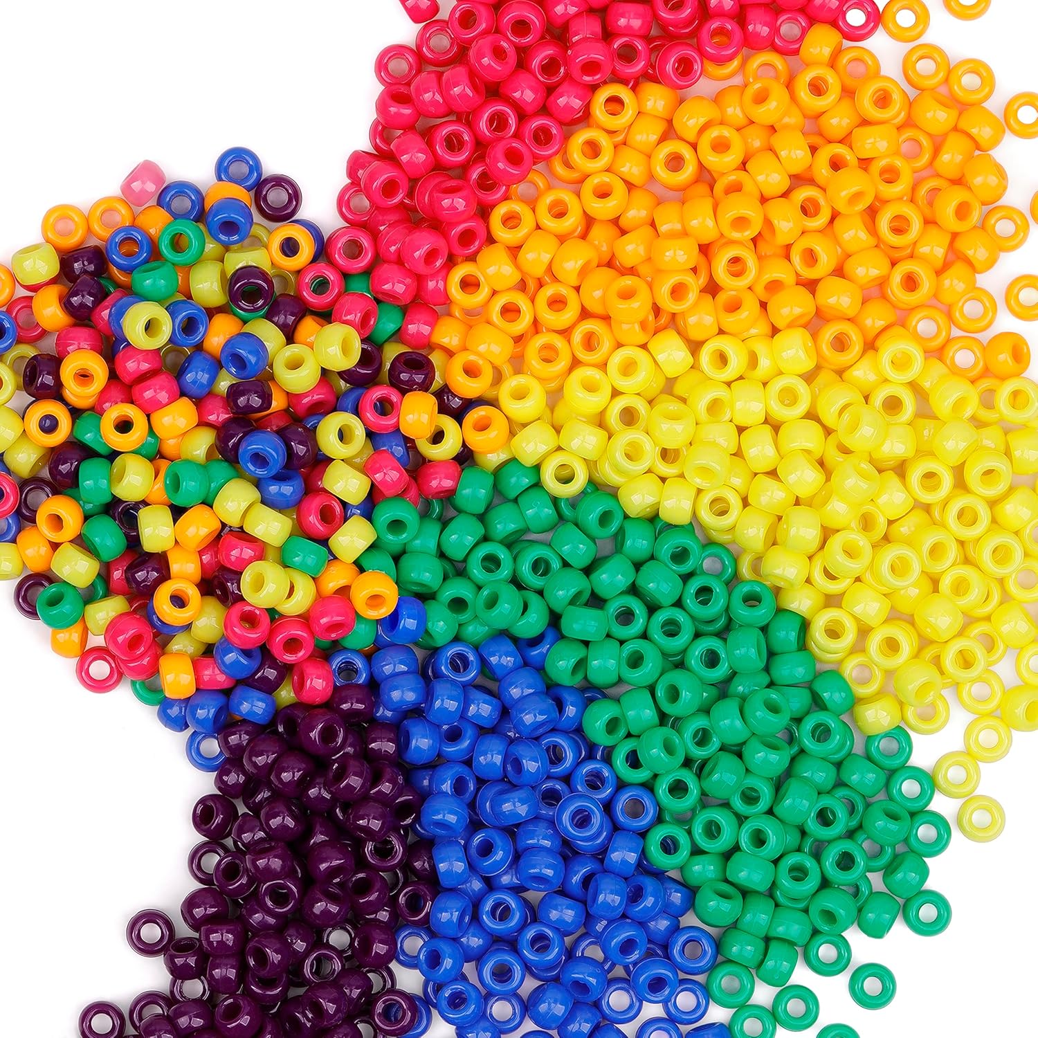 Amazon.com: GMMA 1000 Pcs 6x9mm Multi-Colored Plastic Craft Perforated ...