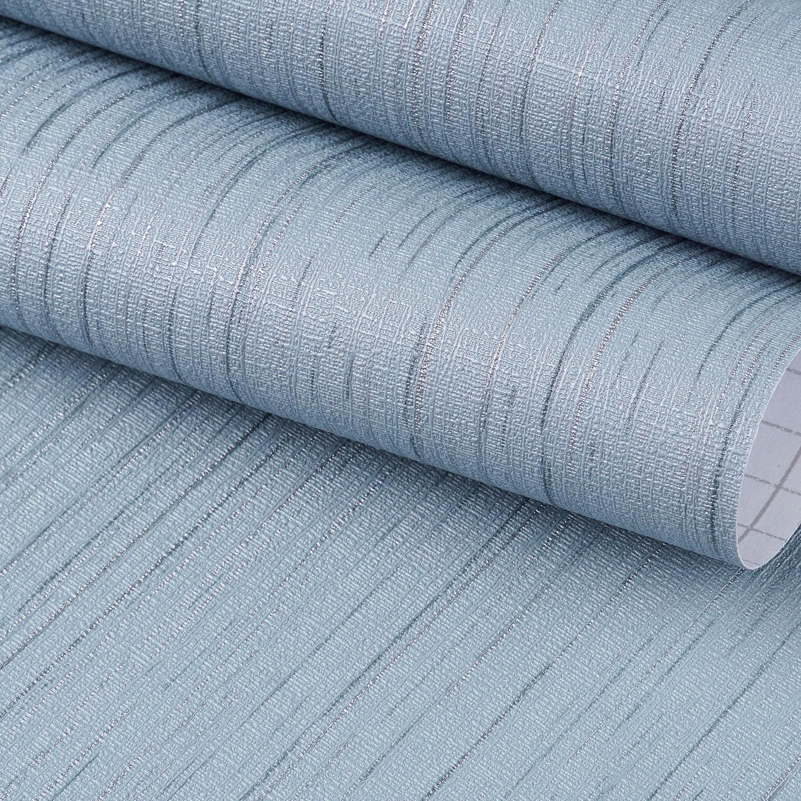 Blue Grasscloth Wallpaper