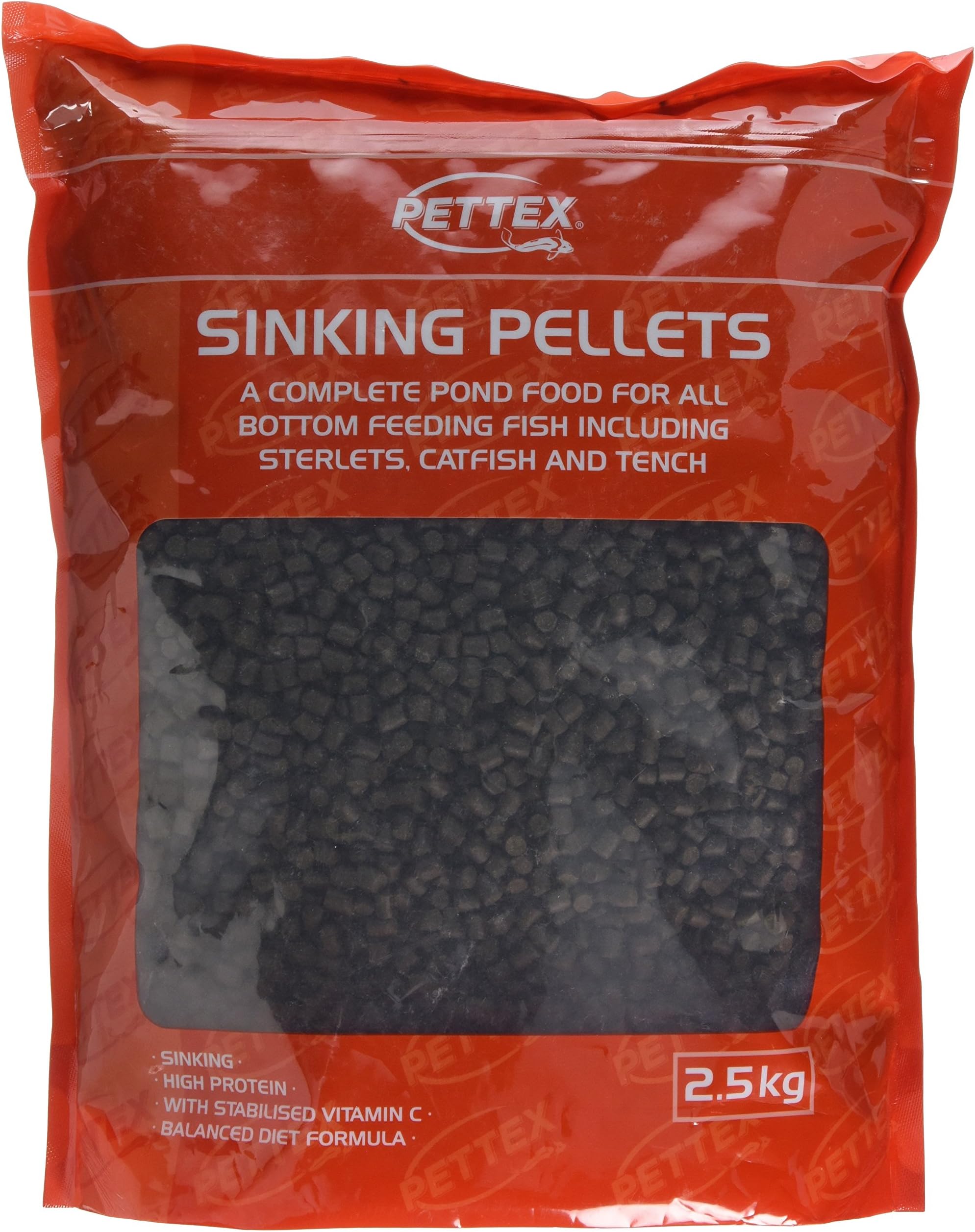 Pettex Complete Sinking Pellets For Bottom Feeding Fish, 2.5 kg ...