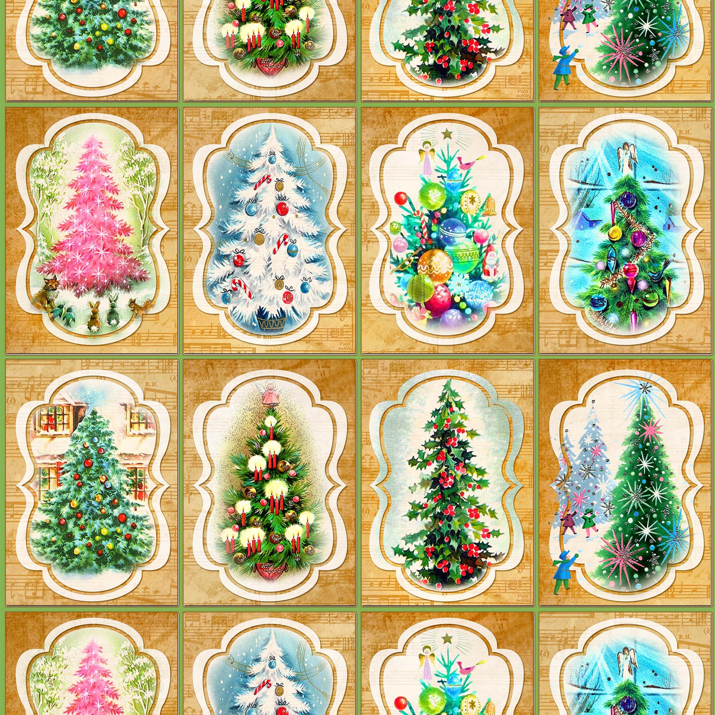 Vintage Christmas Wrapping Paper 1930s