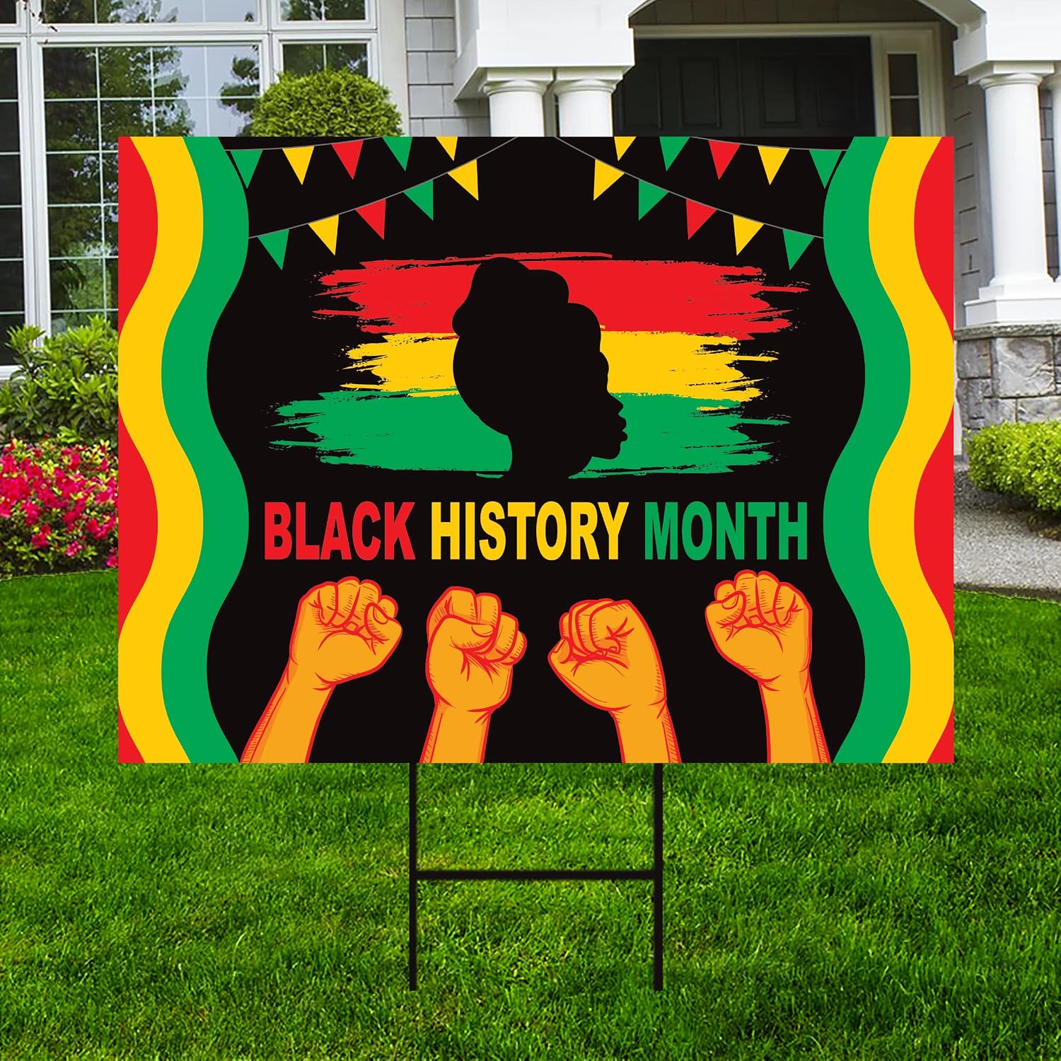 Amazon.com : Black History Month Yard Sign, Coroplast Celebrate Black ...