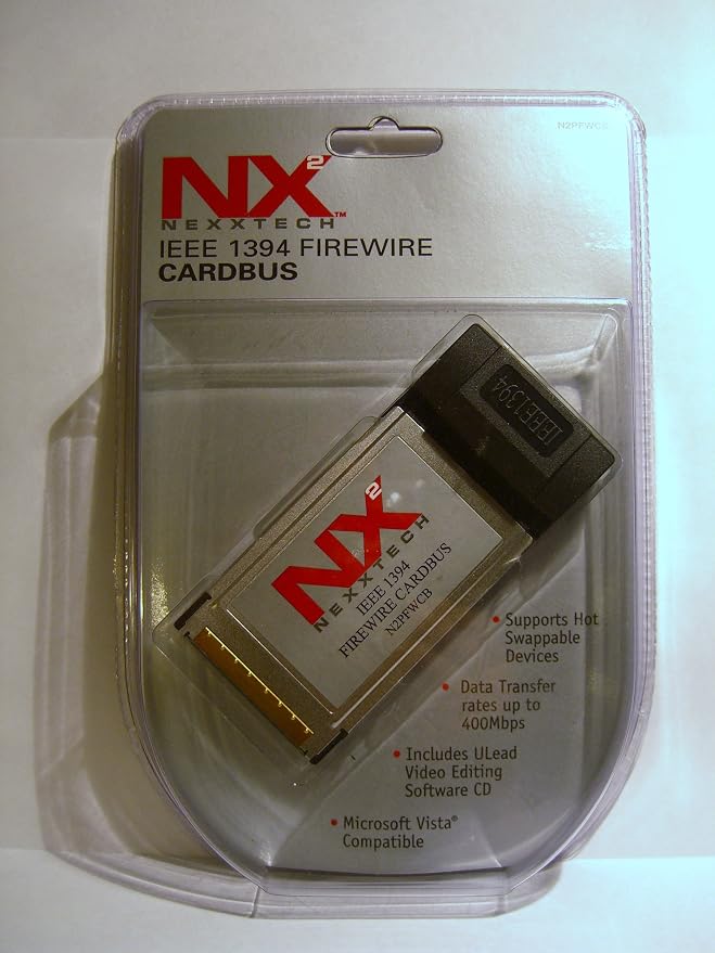 Amazon.com: Nexxtech IEEE 1394A FireWire CardBus PC Card 2-Ports ...